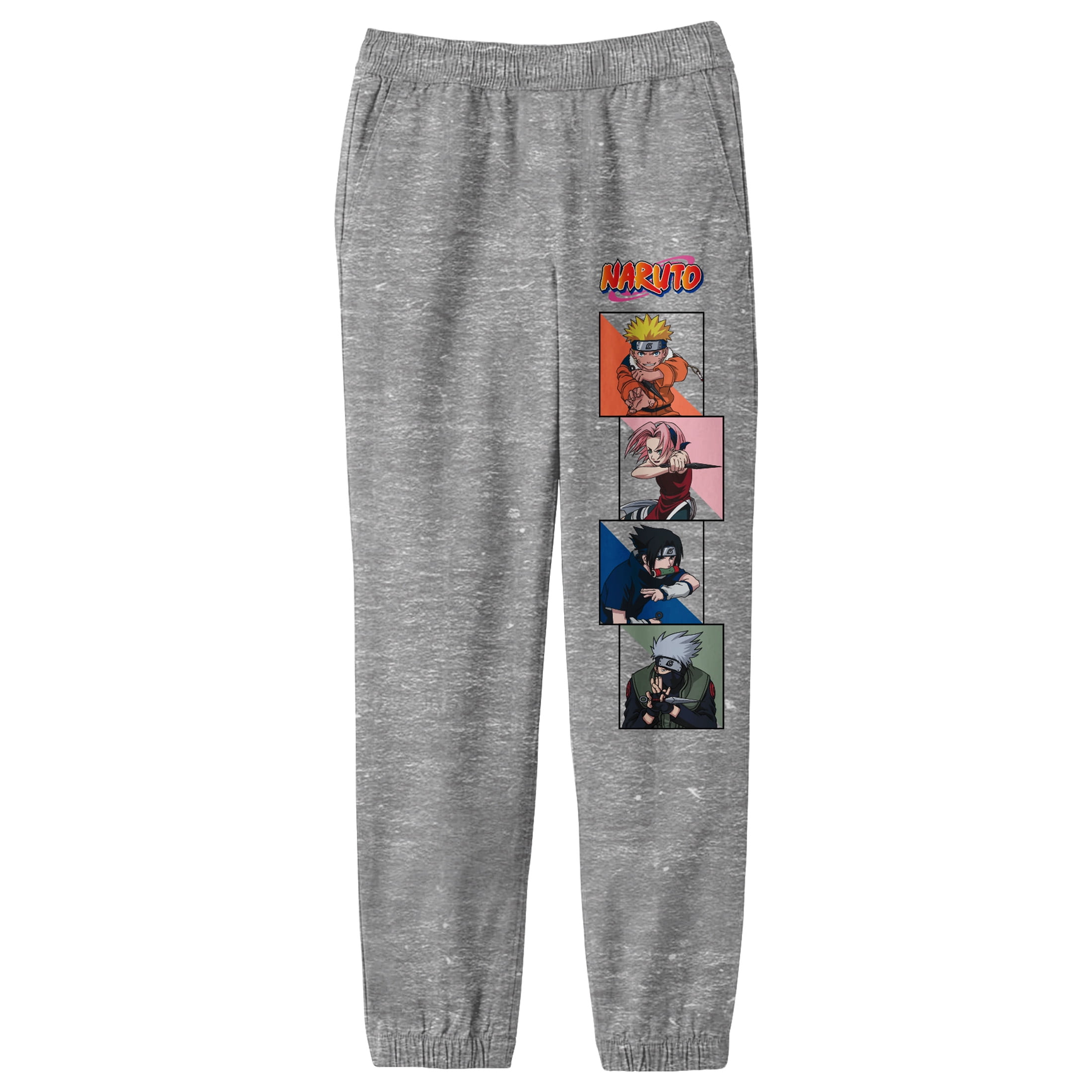 Naruto Classic Characters Youth Heather Gray Graphic Sweats-Medium ...