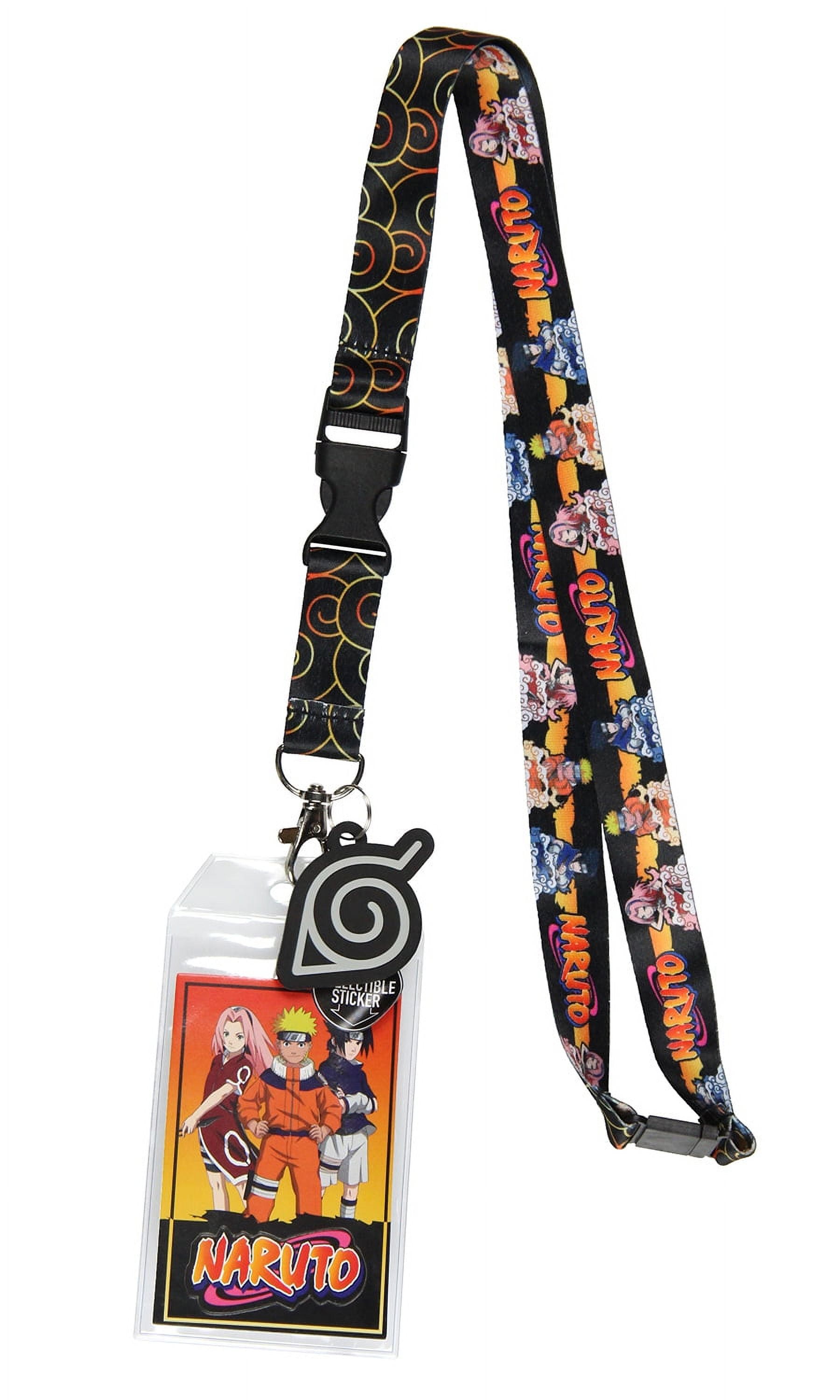 Naruto Classic Sasuke Sakura And Naruto ID Badge Holder Lanyard w ...