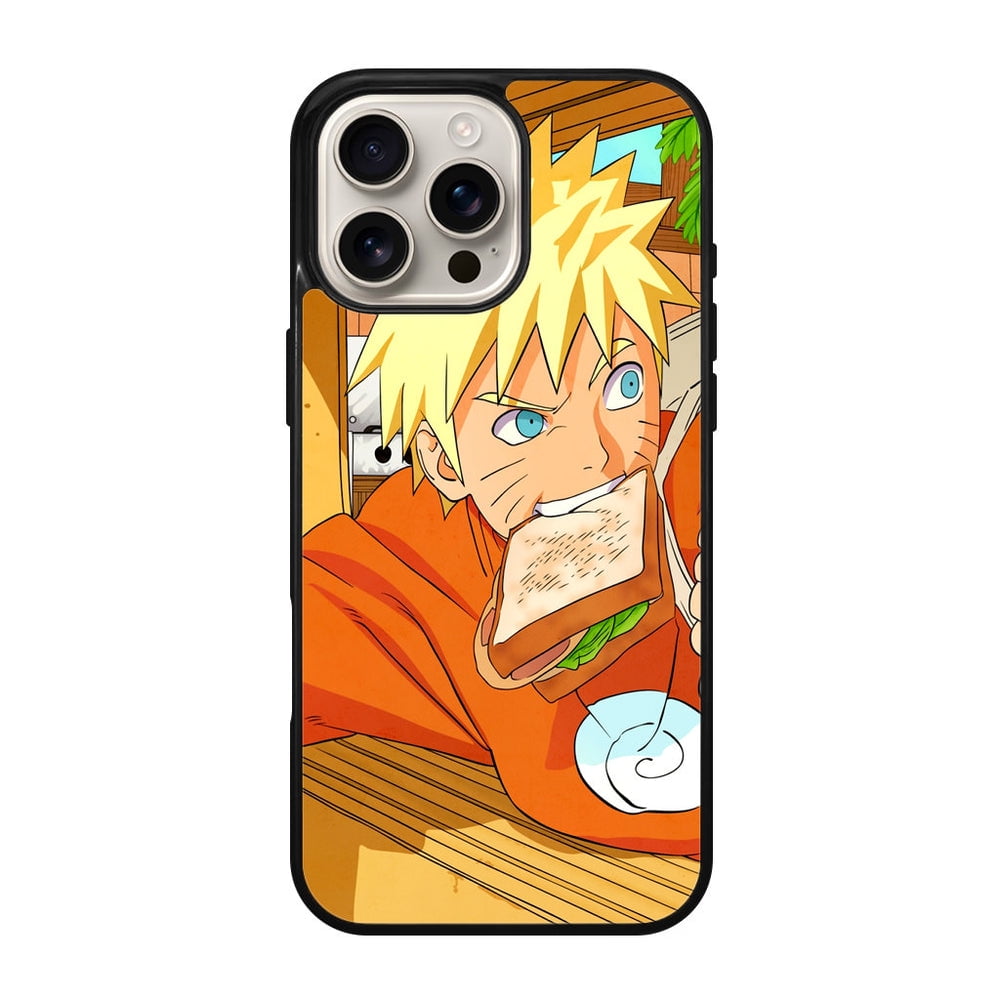 Naruto Eats Sandwich Phone case, Phone Case For iPhone 16 15 14 13 12 ...