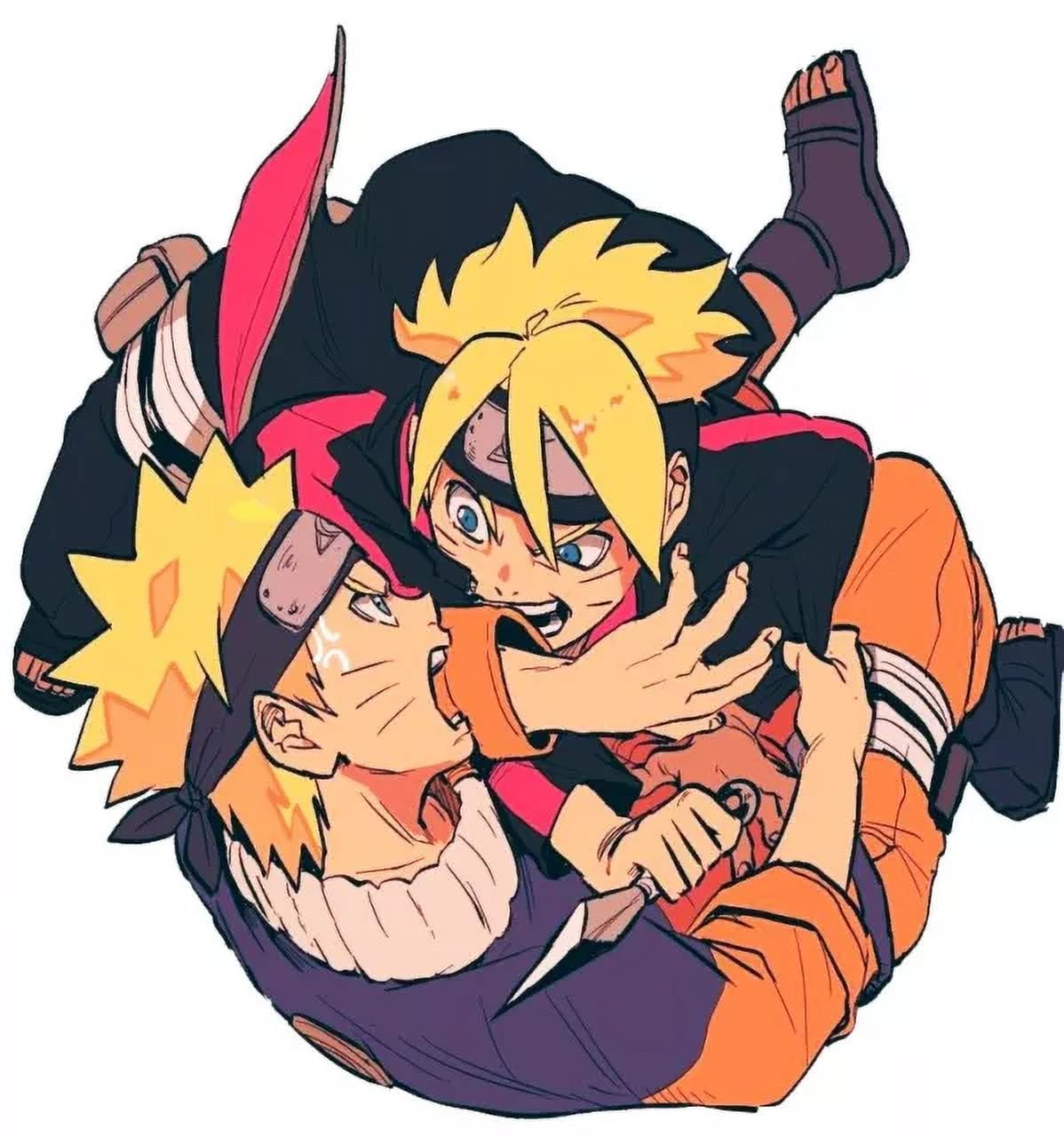 Naruto Father And Son Stickers Phone Decal Water Bottle Stickers Car ...