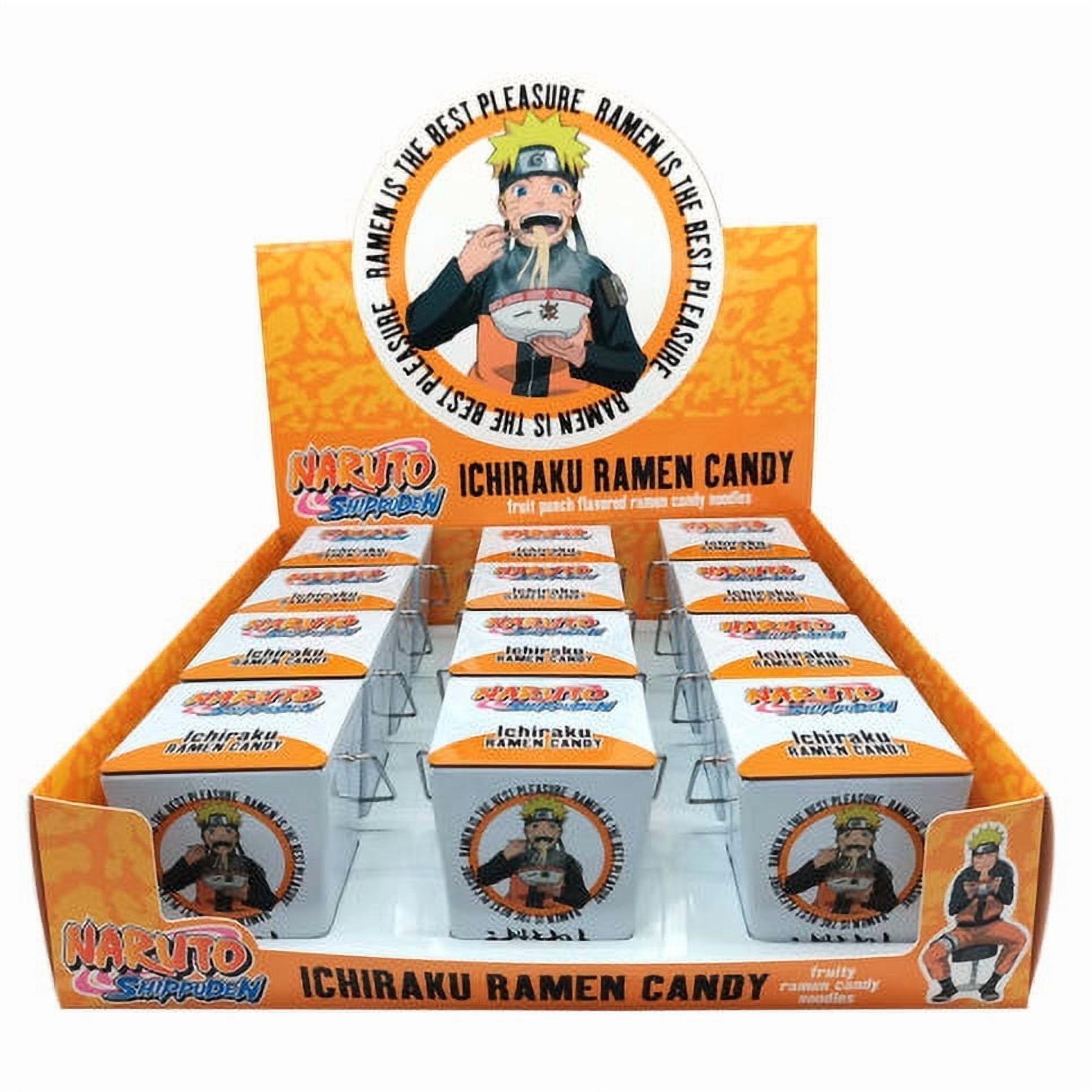 Naruto Ichiraku Ramen Candy Sticks, Fruit Punch Flavor, 12 Count Snack ...