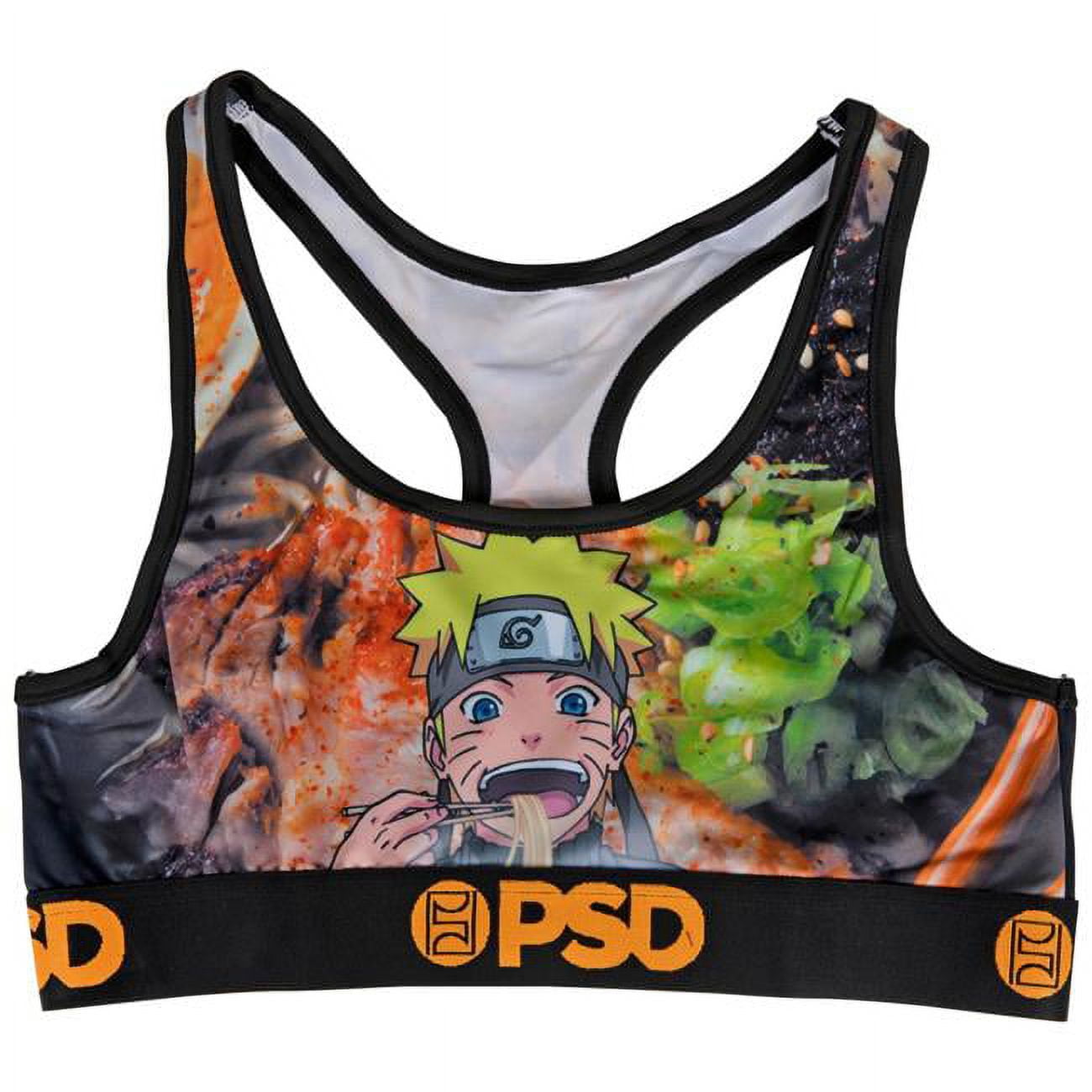 Naruto Ichiraku Ramen Microfiber Blend Sports Bra, Medium - Walmart.com