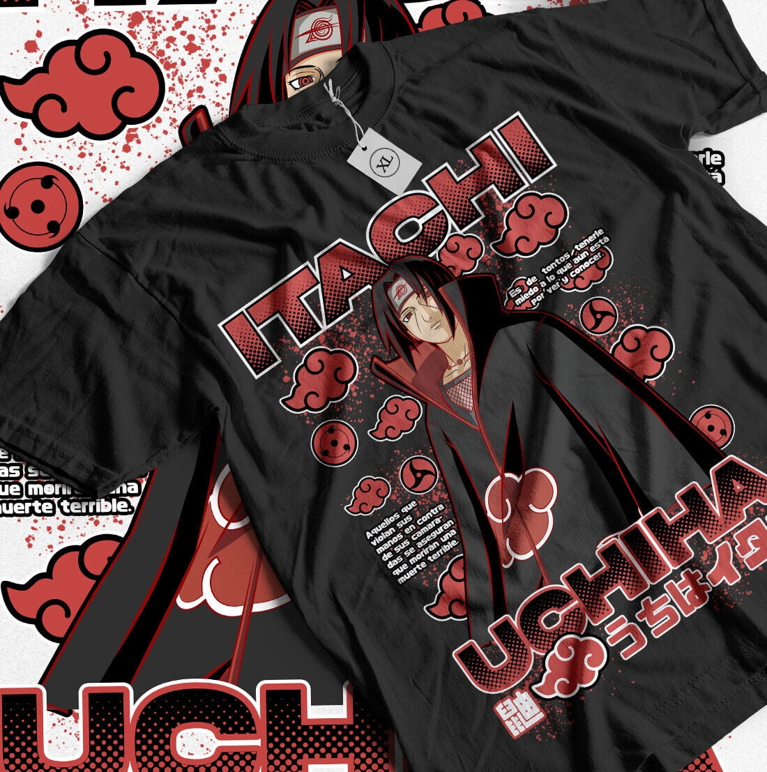 Naruto Itachi Uchiha T-shirt Pain Akatsuki Horror Anime Gift T-shirt ...