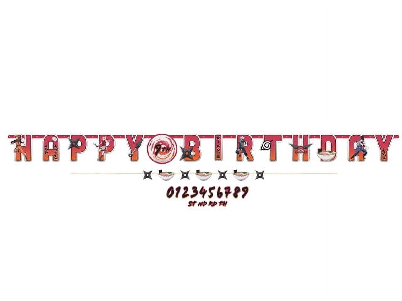 Naruto Jumbo Letter Banner Kit (1ct) - Walmart.com