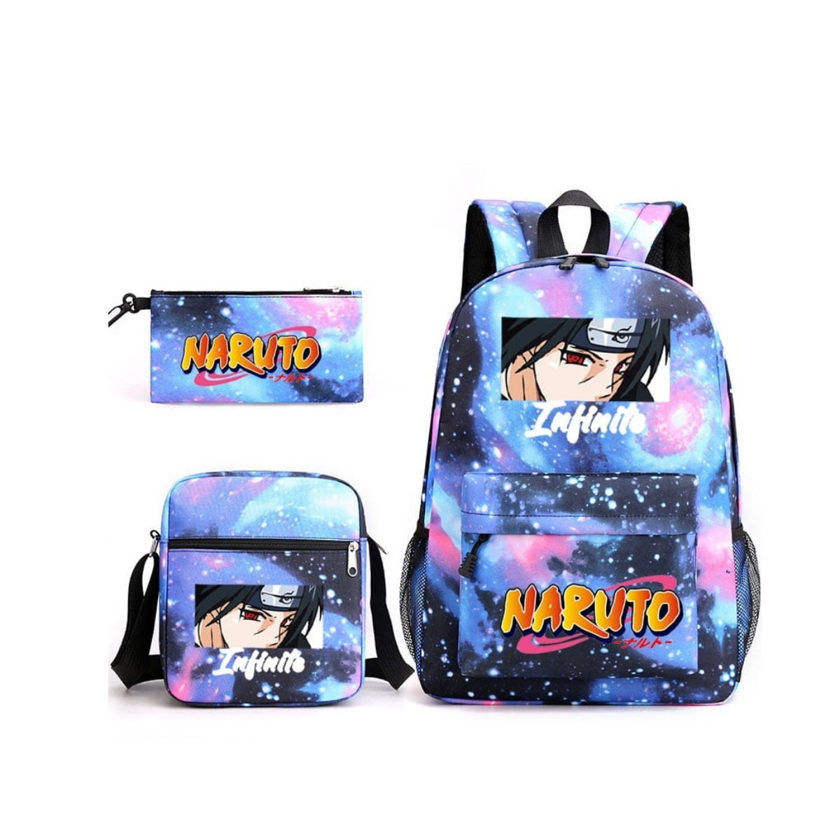 Naruto Kakashi Itachi Sasuke Daypack Anime School Bag Cartoon Book Bag ...