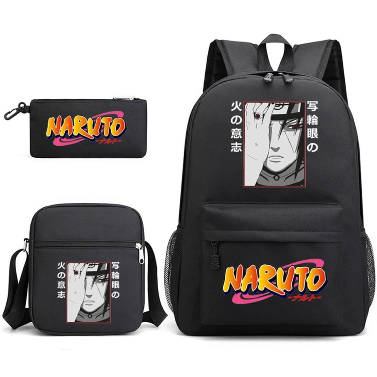 Naruto Kakashi Itachi Sasuke Daypack Anime School Bag Cartoon Book Bag ...