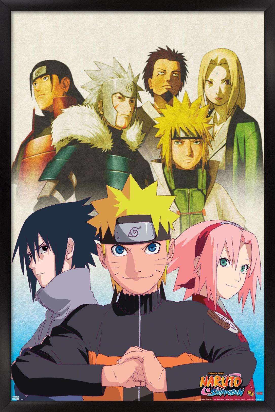 Naruto - Key Art Wall Poster, 22.375" x 34", Framed - Walmart.com