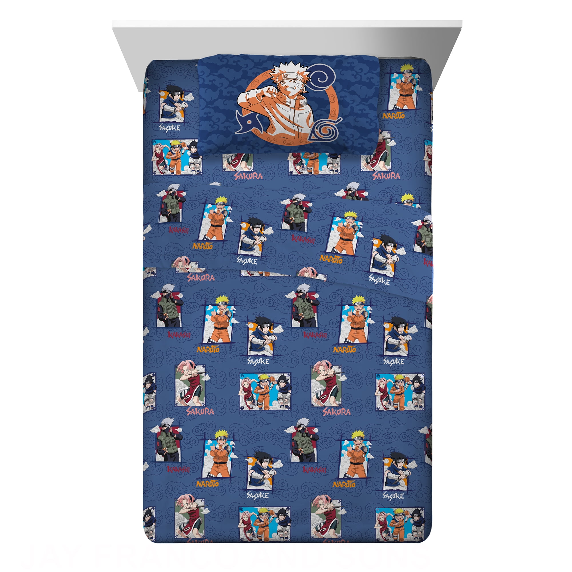 Naruto Kids Full Sheet Set, Blue, Viz Media - Walmart.com