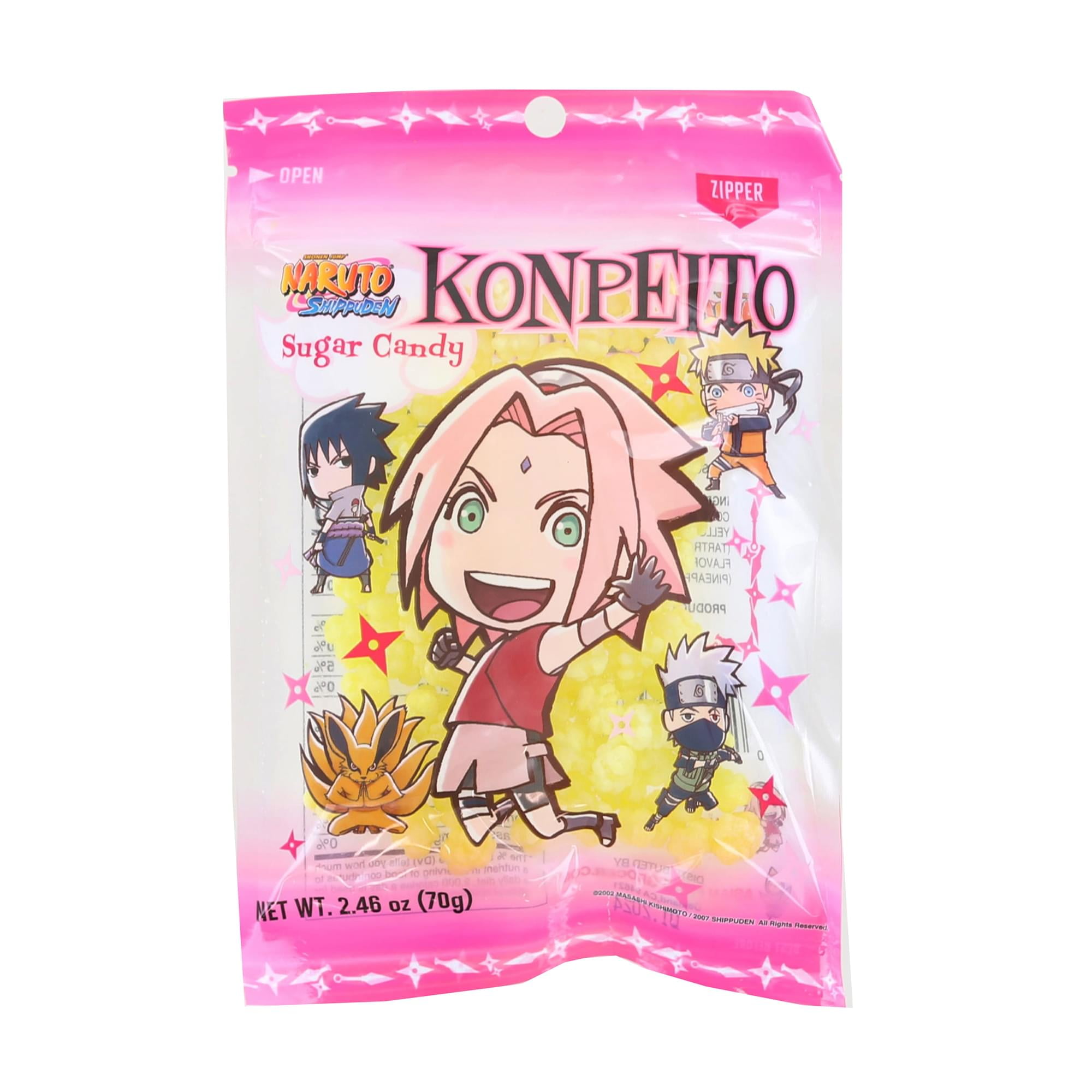 Naruto Konpeito Japanese Sugar Candy | Pineapple Flavored - Walmart.com
