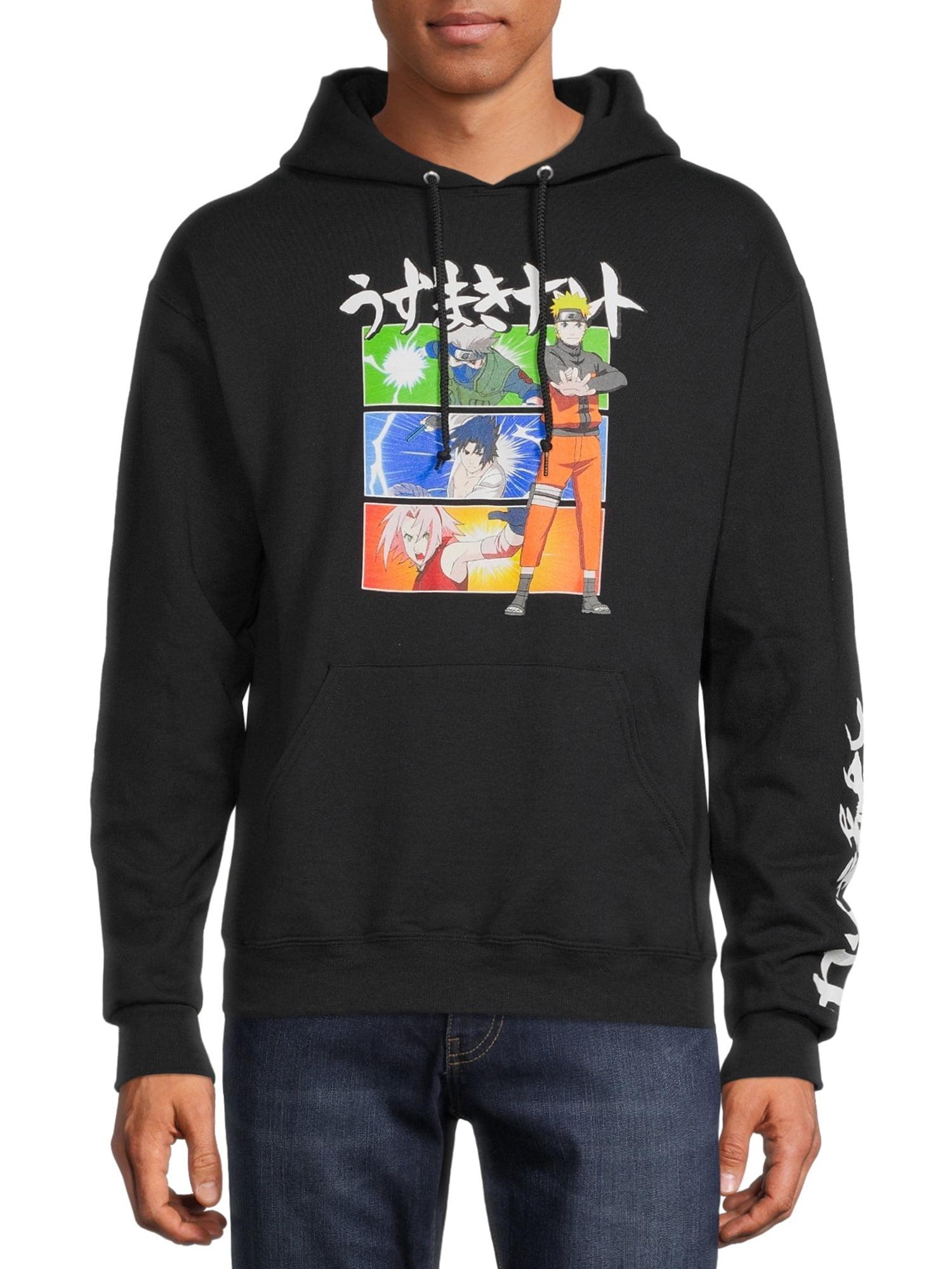 Naruto men's Long Sleeve Graphic Hoodie Sweatshirt - Walmart.com