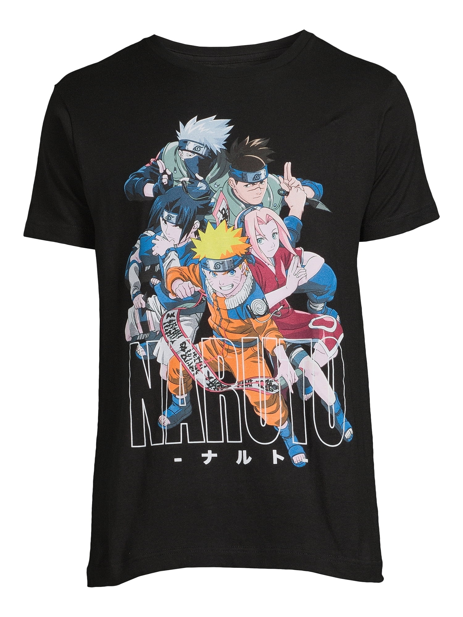 Naruto Men's and Big Men's Graphic Tee with Short Sleeves, Sizes S-3XL ...