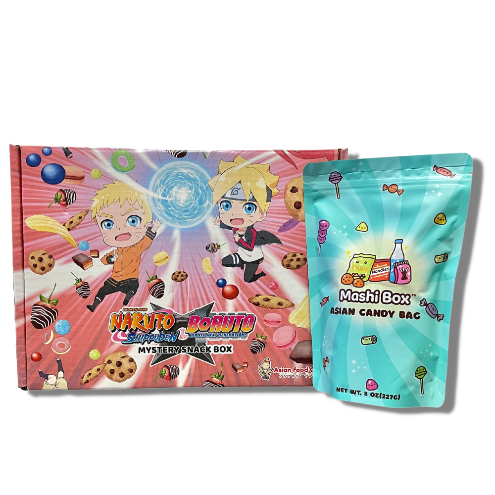 Naruto Inspired Mystery Snack Box with Mashi Box, 40-Count Asian Candy ...