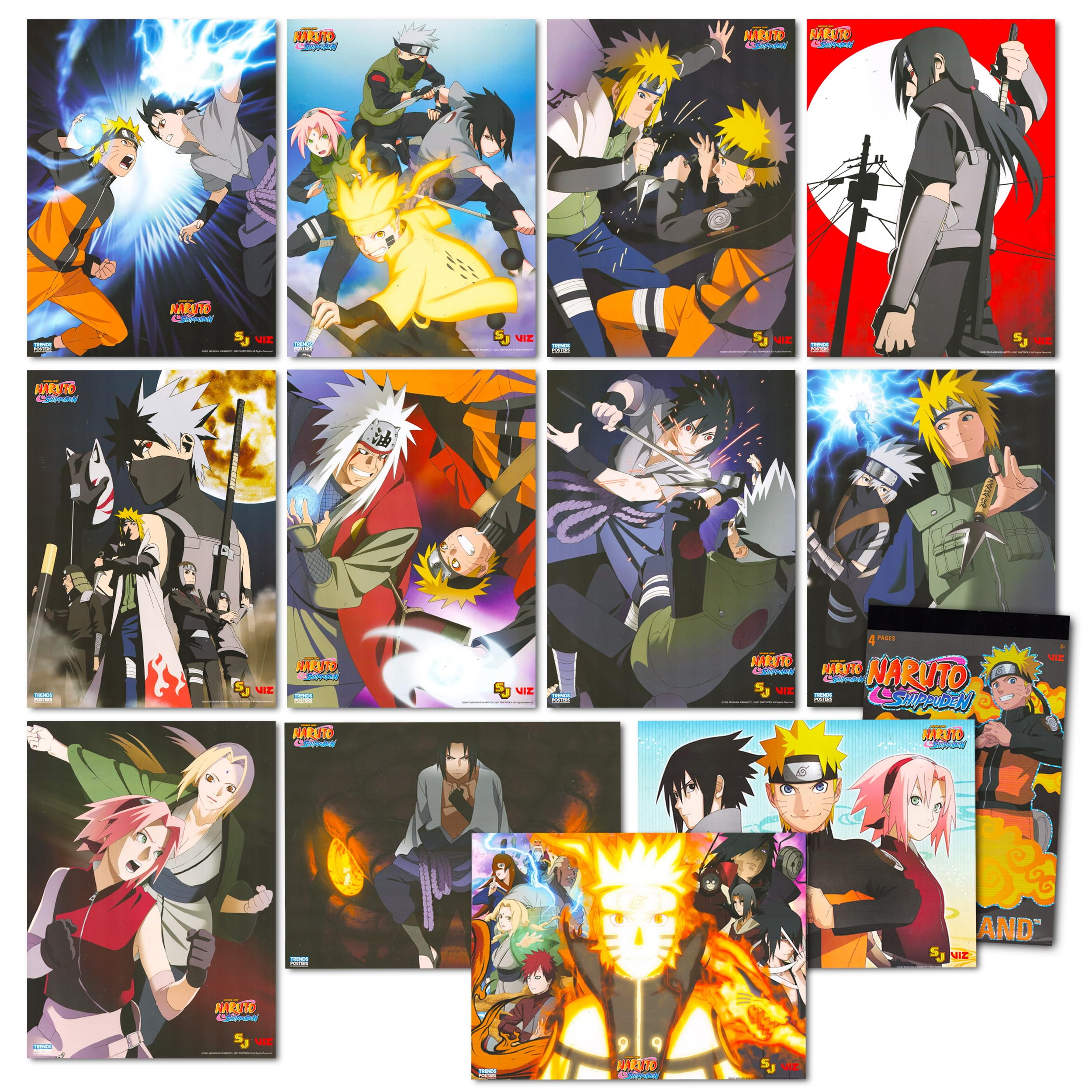 Naruto Posters for Bedroom Naruto Room Decor Bundle,12 Naruto Posters ...
