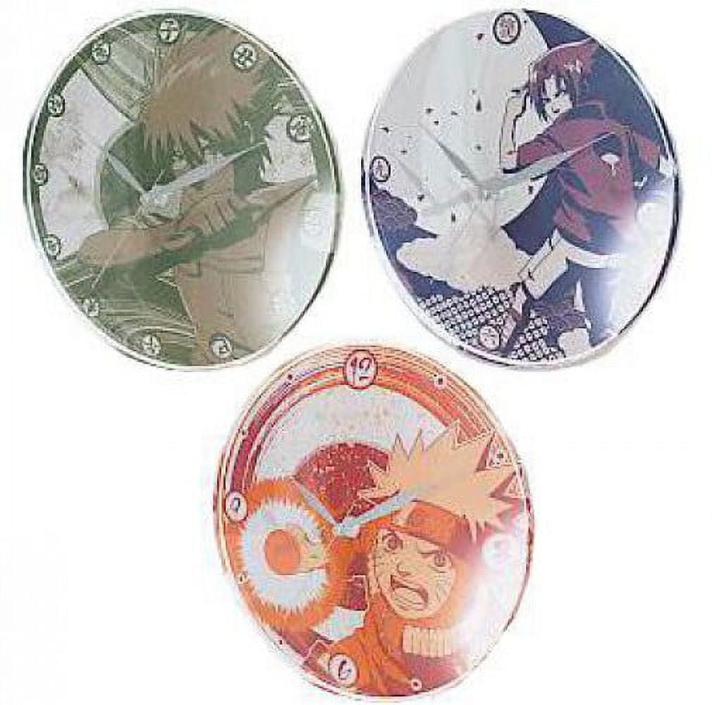 Naruto Set of 3 Wall Clocks - Walmart.com
