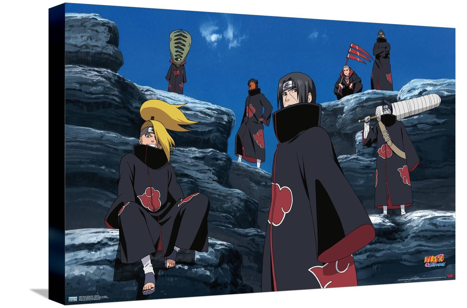 Naruto Shippuden - Akatsuki Canvas Wall Poster, 14.725" x 22.375 ...