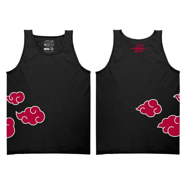 Naruto Shippuden Akatsuki Cloud Adult Mens 100% Cotton Muscle Tank ...