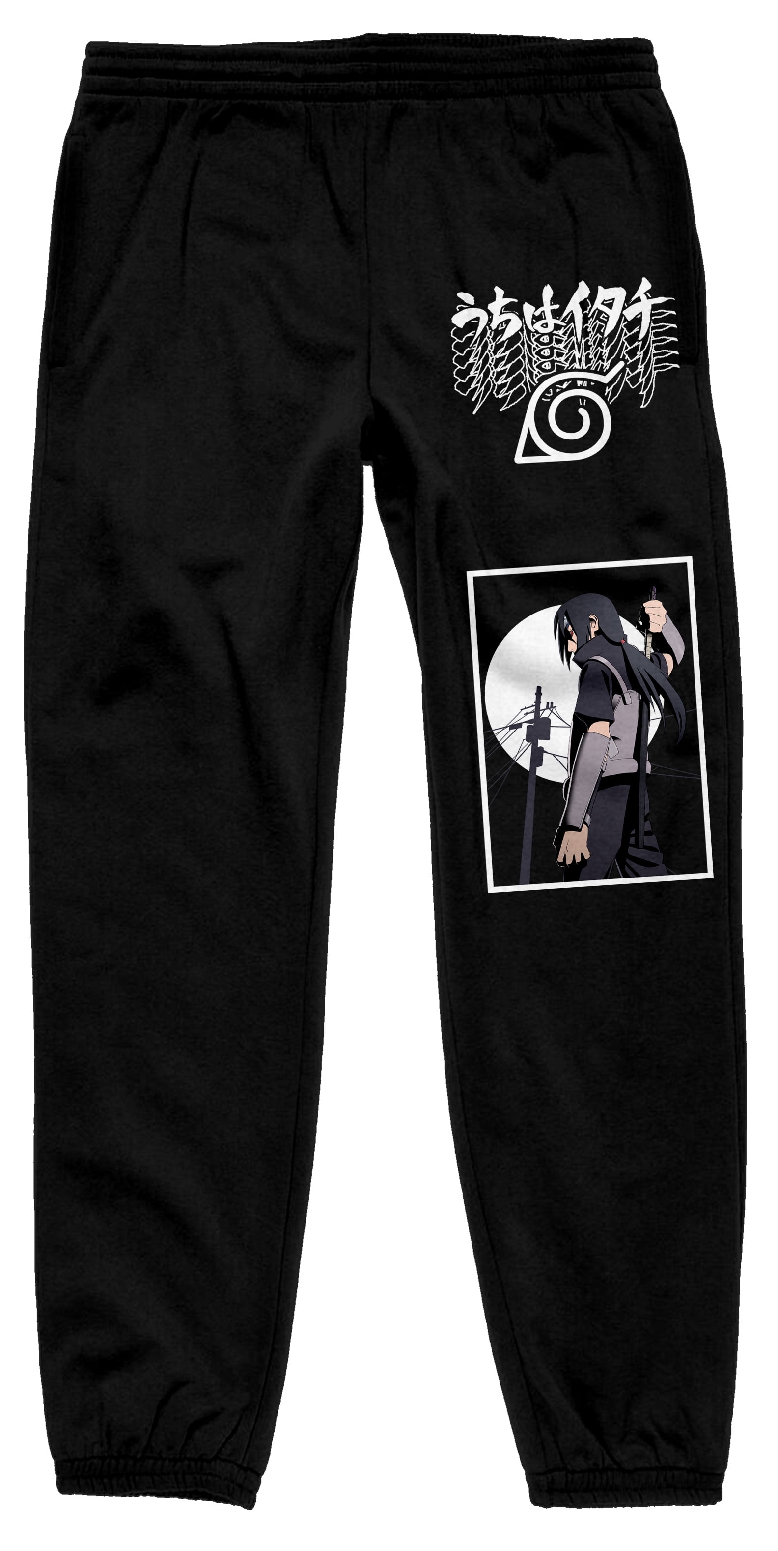 Naruto Shippuden Akatsuki Kanji Anime Suit - Men's Black Graphic Jogger ...