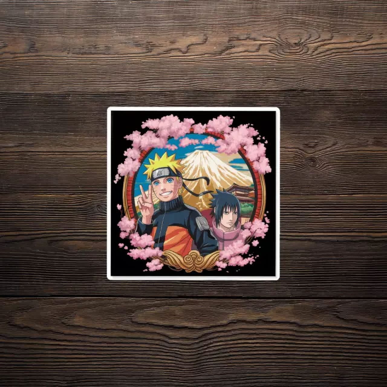 Naruto Shippuden Anime Art Sticker - Naruto & Sasuke Bros For Lifephone ...