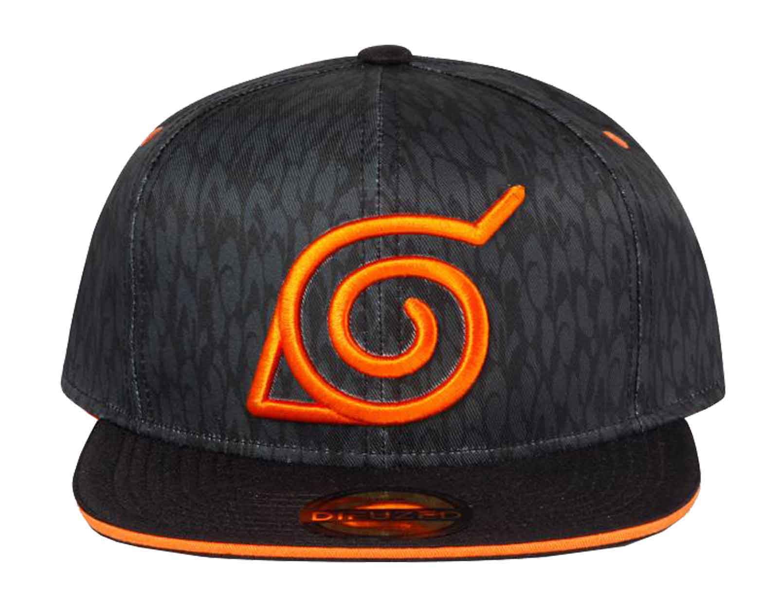 Naruto Shippuden Baseball Cap Badge Logo new Official Black Snapback ...