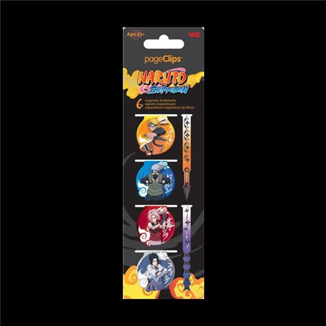 Naruto Shippuden Characters Magnetic Page Clip Bookmarks 6-Pack ...