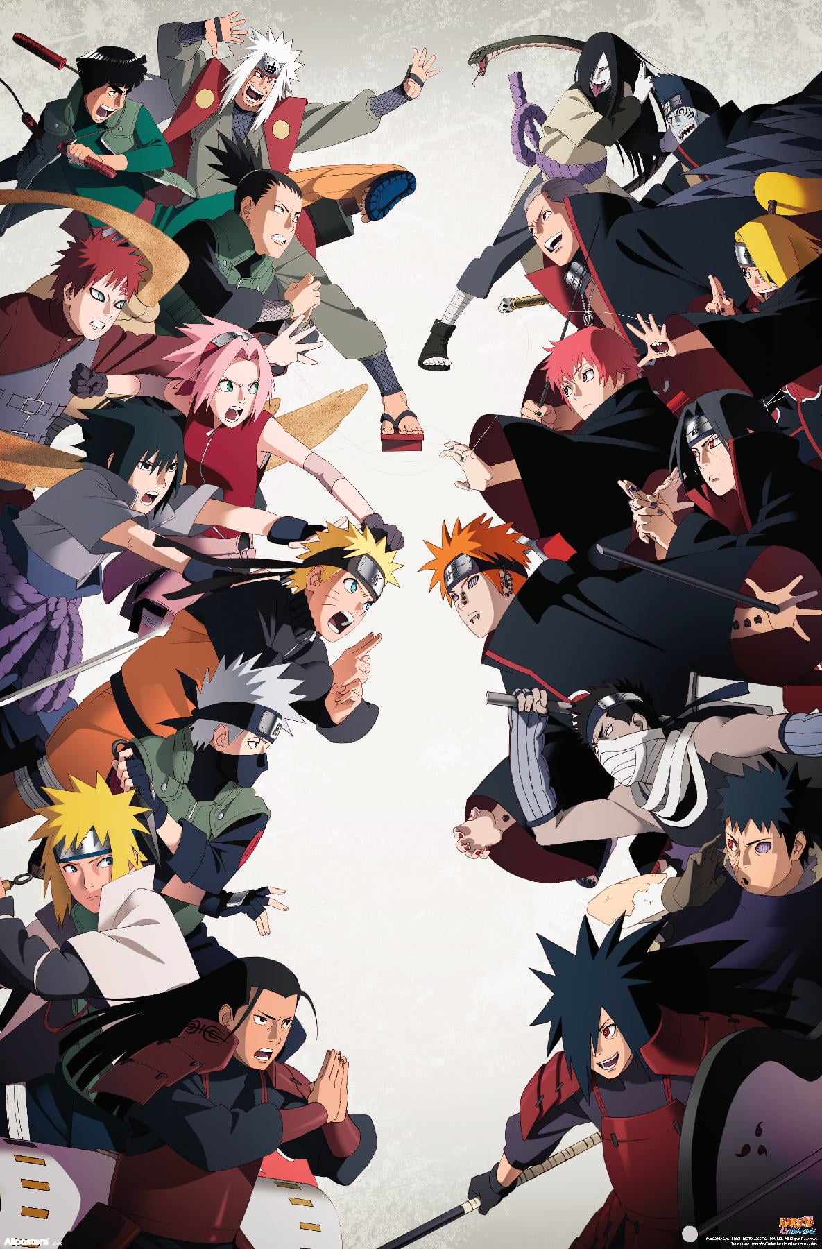 Naruto Shippuden - Face-Off Wall Poster, 22.375" x 34" - Walmart.com