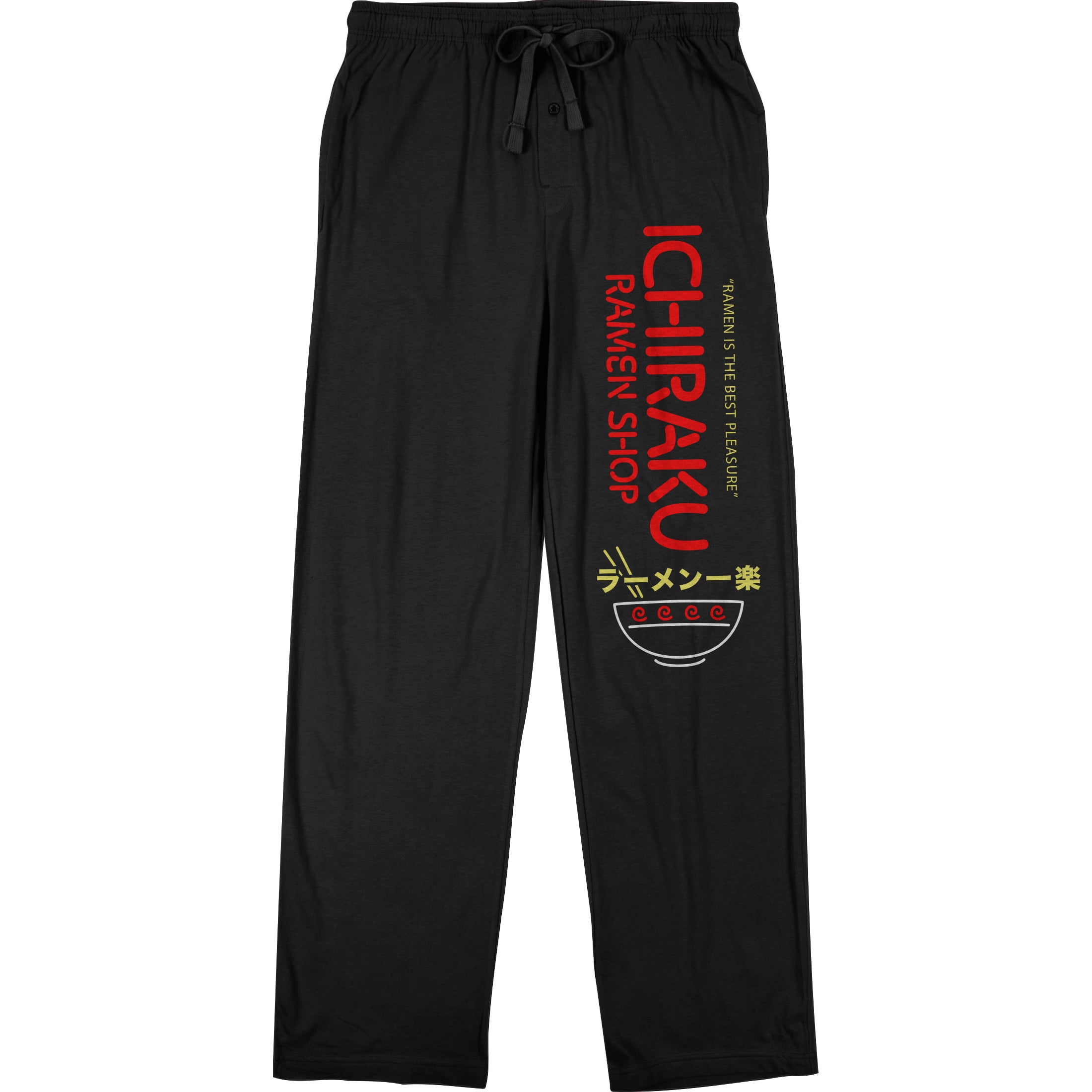 Naruto Shippuden Ichiraku Ramen Men's Black Sleep Pajama Pants-X-Large ...