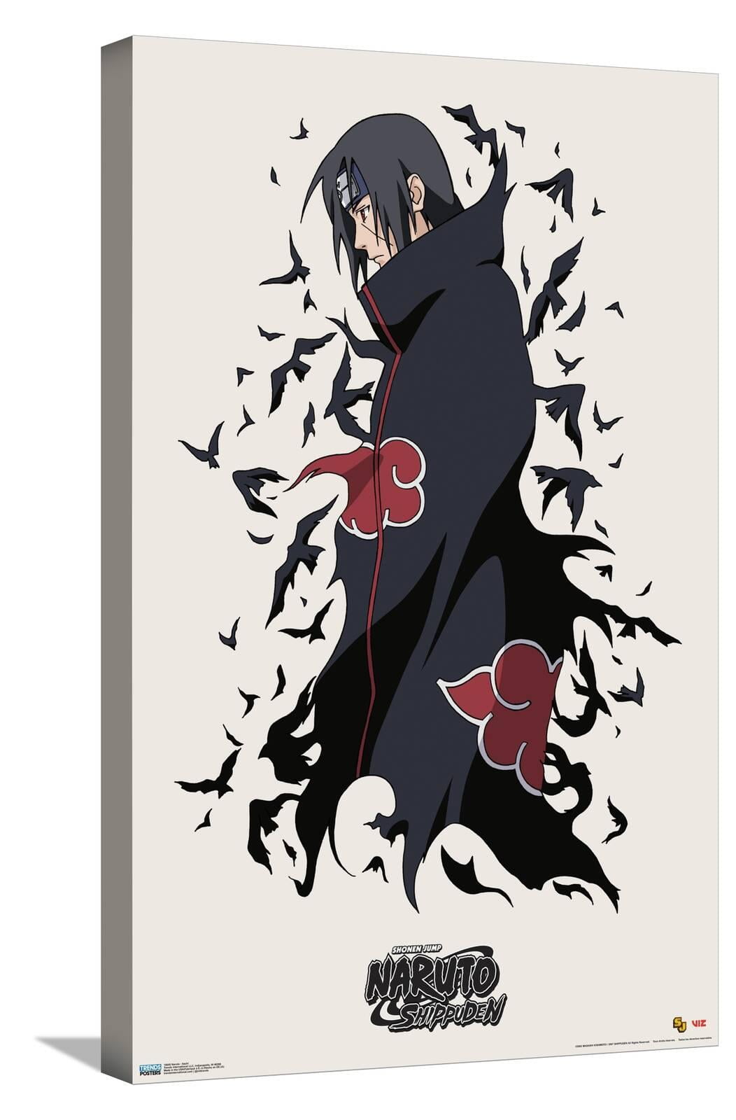Naruto Shippuden - Itachi Canvas Wall Poster, 14.725" x 22.375 ...