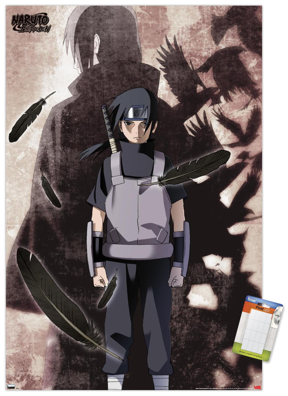 Naruto Shippuden - Itachi Uchiha Wall Poster, 22.375" x 34" - Walmart.com