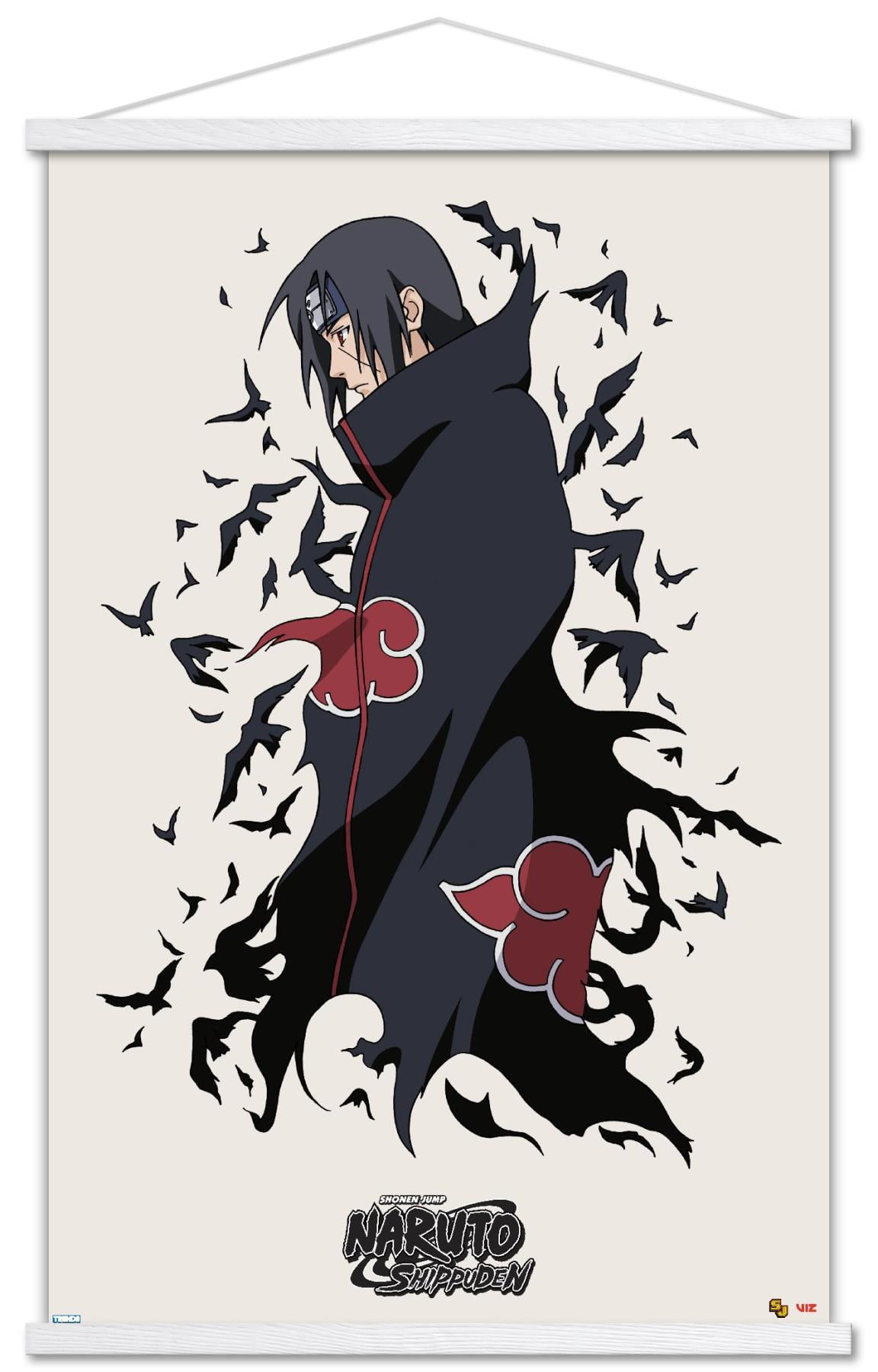 Naruto Shippuden - Itachi Wall Poster with Magnetic Frame, 22.375" x 34 ...
