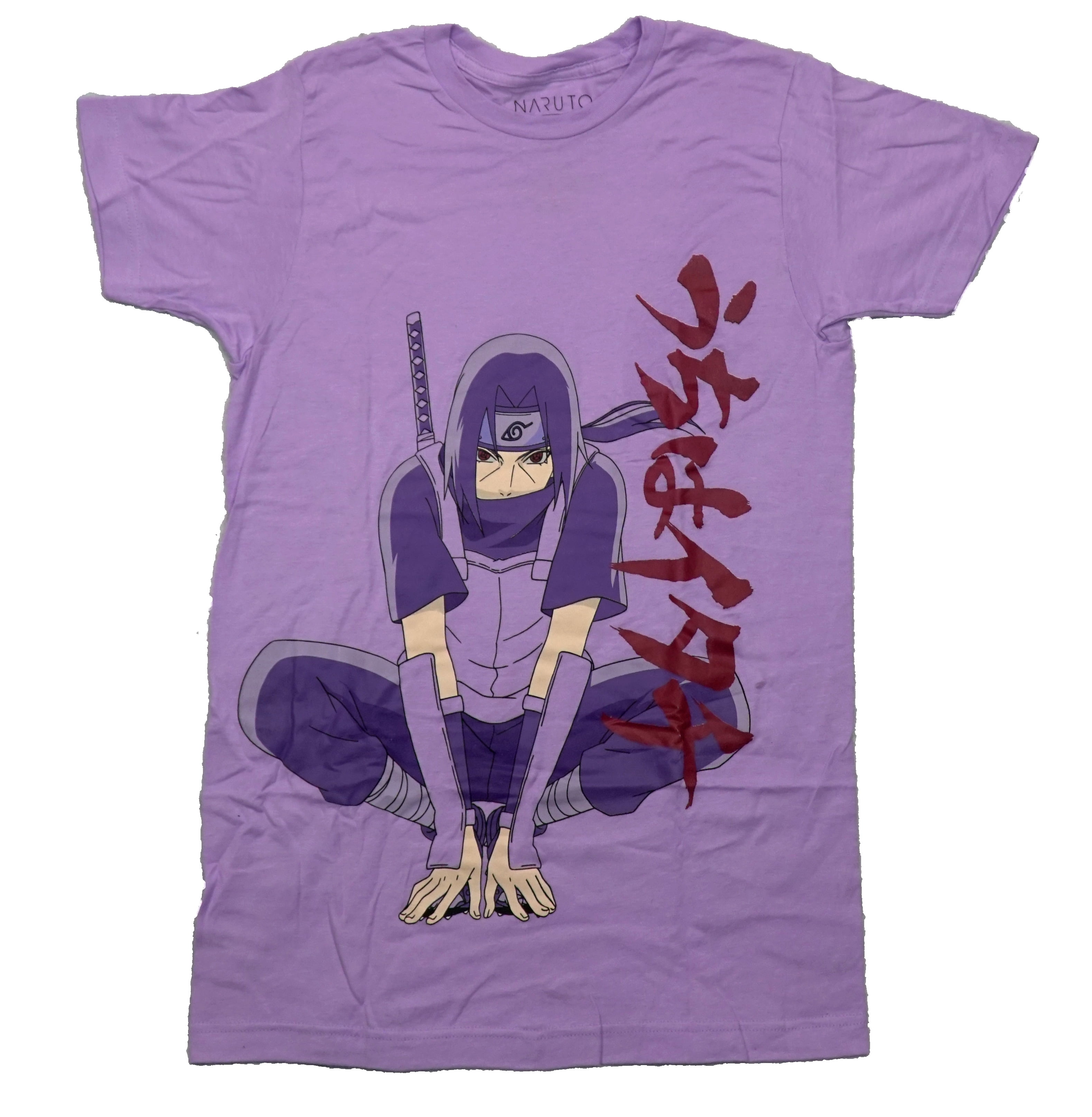 Naruto Shippuden Mens T-Shirt - Purple Itachi Anbu by Kanji (Small ...
