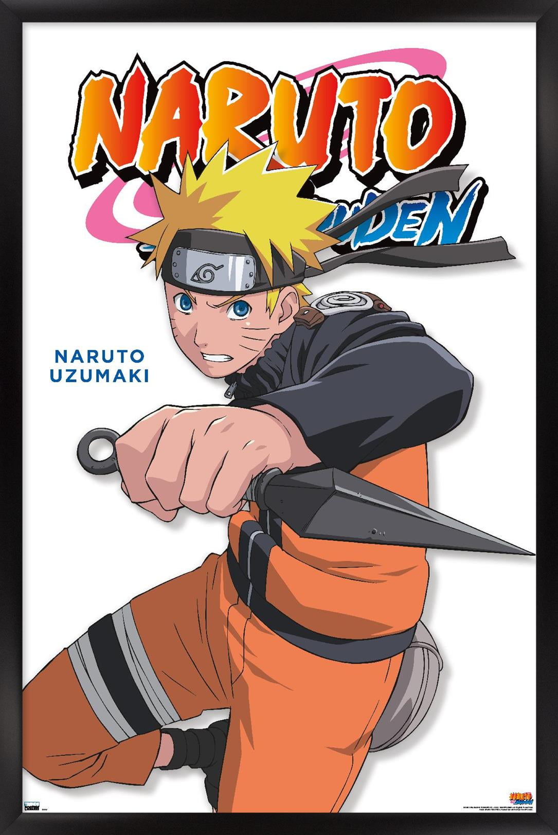 Naruto Shippuden - Naruto Feature Series Wall Poster, 14.725" x 22.375" Framed - Walmart.com