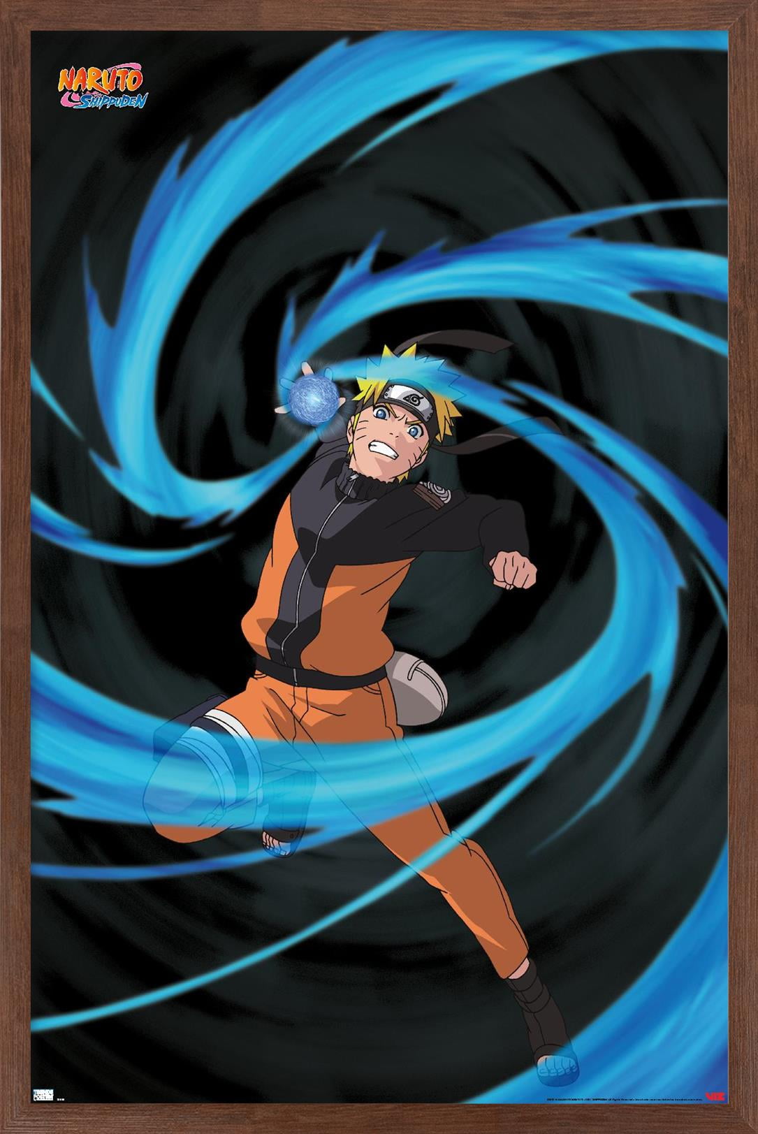 Naruto Shippuden - Naruto Uzumaki Wall Poster, 22.375" x 34" Framed ...