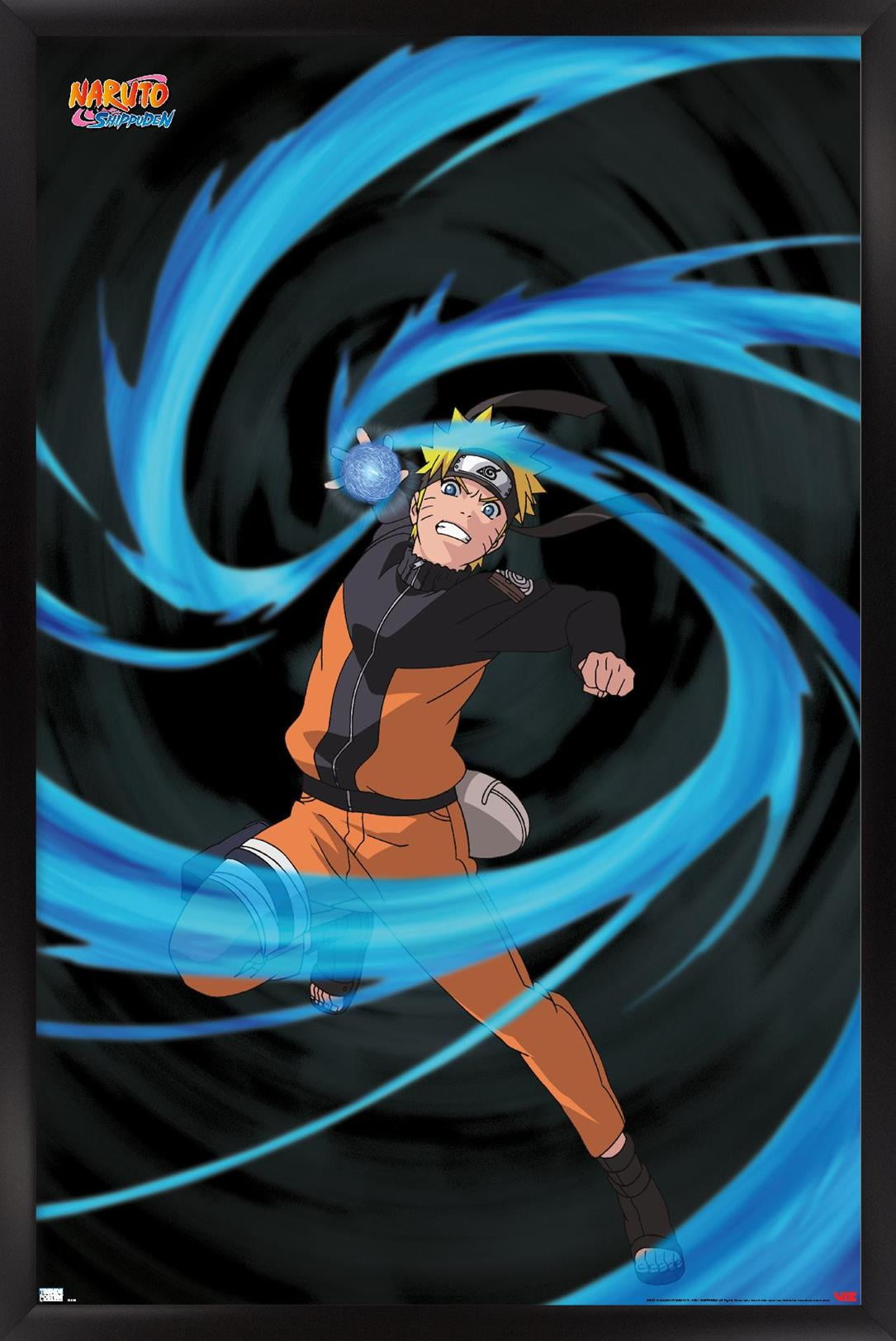 Naruto Shippuden - Naruto Uzumaki Wall Poster, 22.375" x 34" Framed ...
