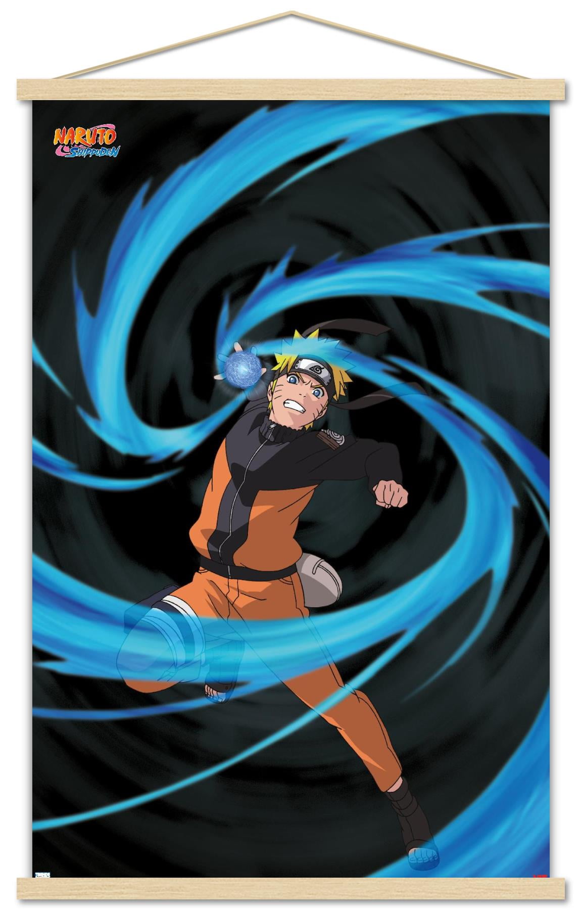 Naruto Shippuden - Naruto Uzumaki Wall Poster with Magnetic Frame, 22. ...