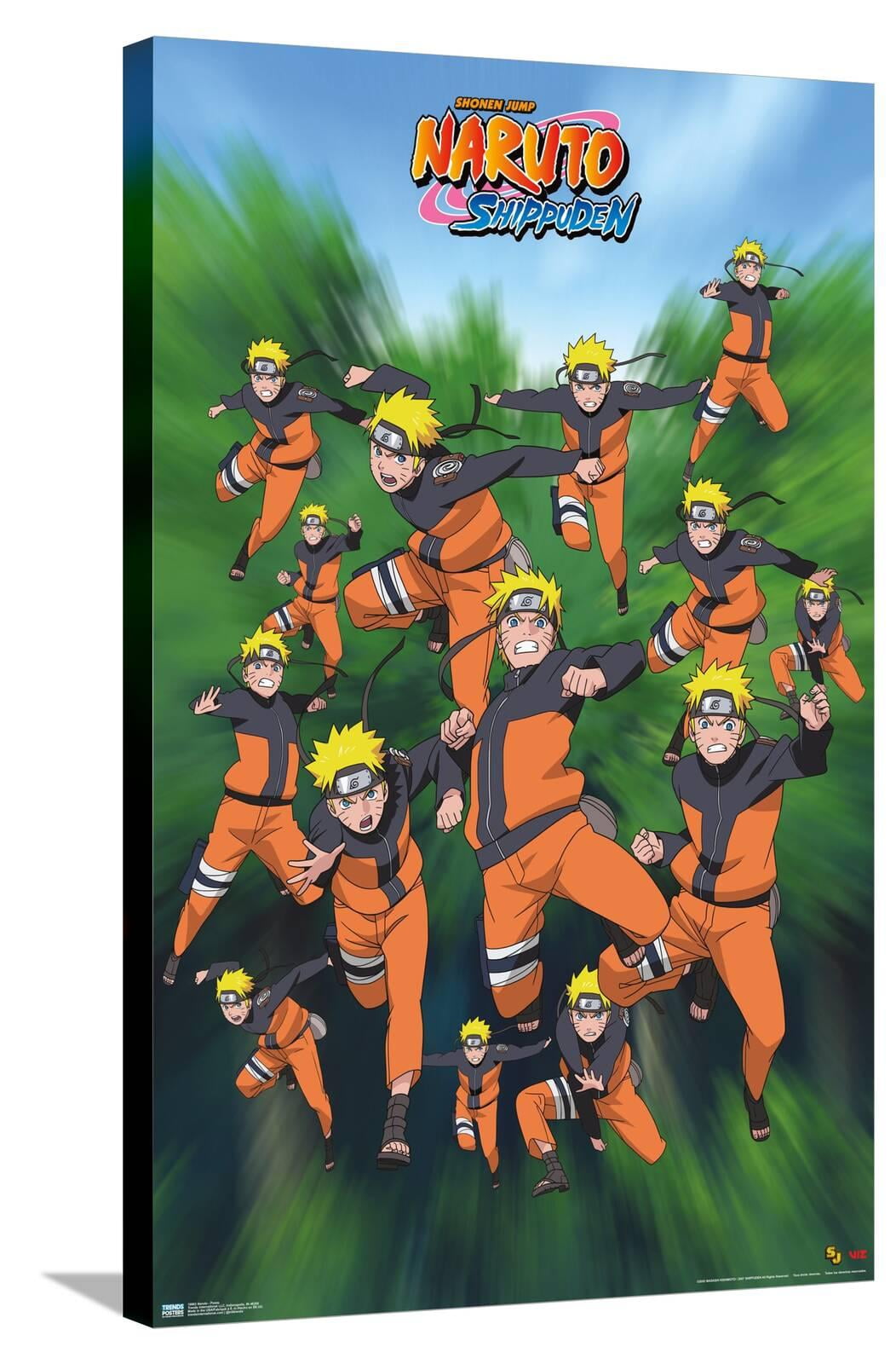 Naruto Shippuden - Poses Canvas Wall Poster, 22.375" x 34" - Walmart.com