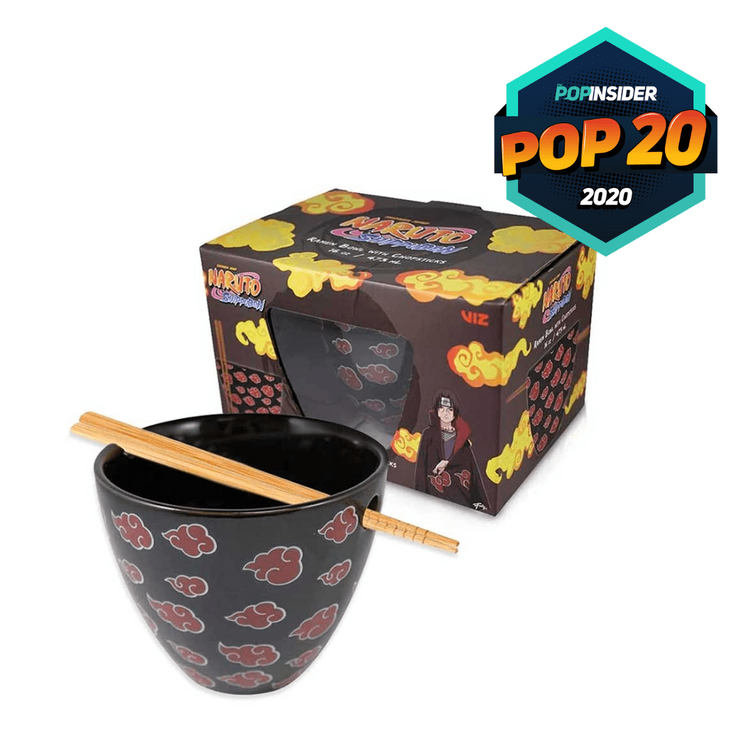 Naruto Shippuden Ramen Bowl with Chopsticks | 16 oz Ceramic Soup Mug ...