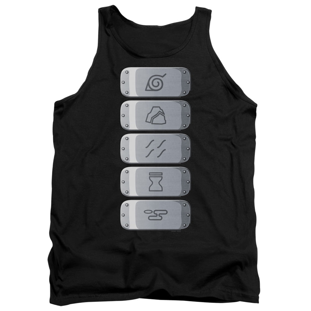 Naruto Shippuden - Village Headbands - Tank Top - Large - Walmart.com