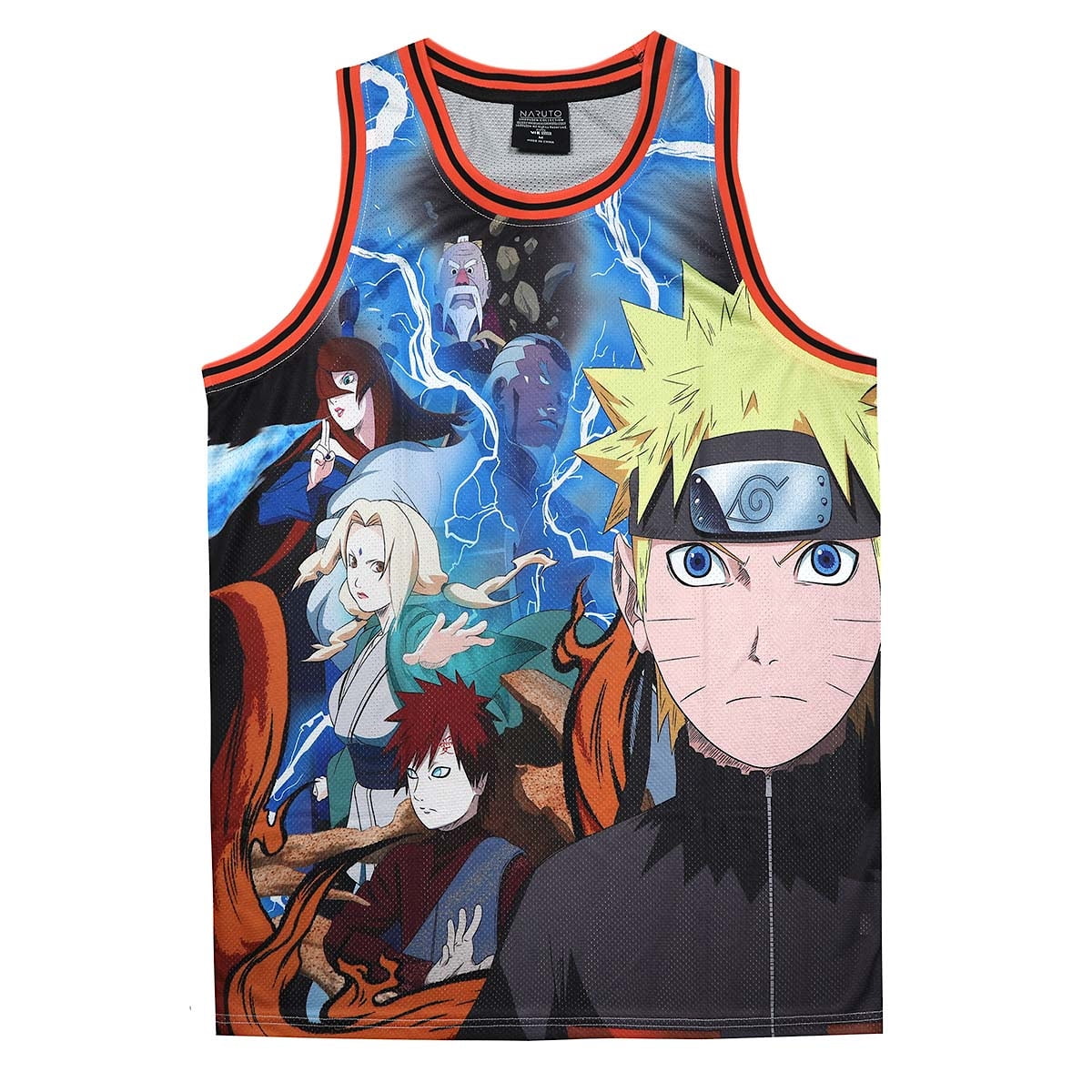 Naruto Tank Top Athletic Basketball Jersey-Large - Walmart.com