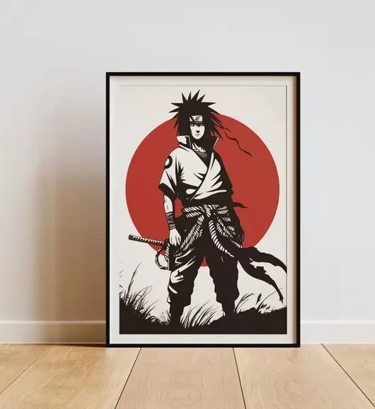 Naruto - The Famous Character Of Sasuke Uchiha, Sauske 1 NO FRAMED ...