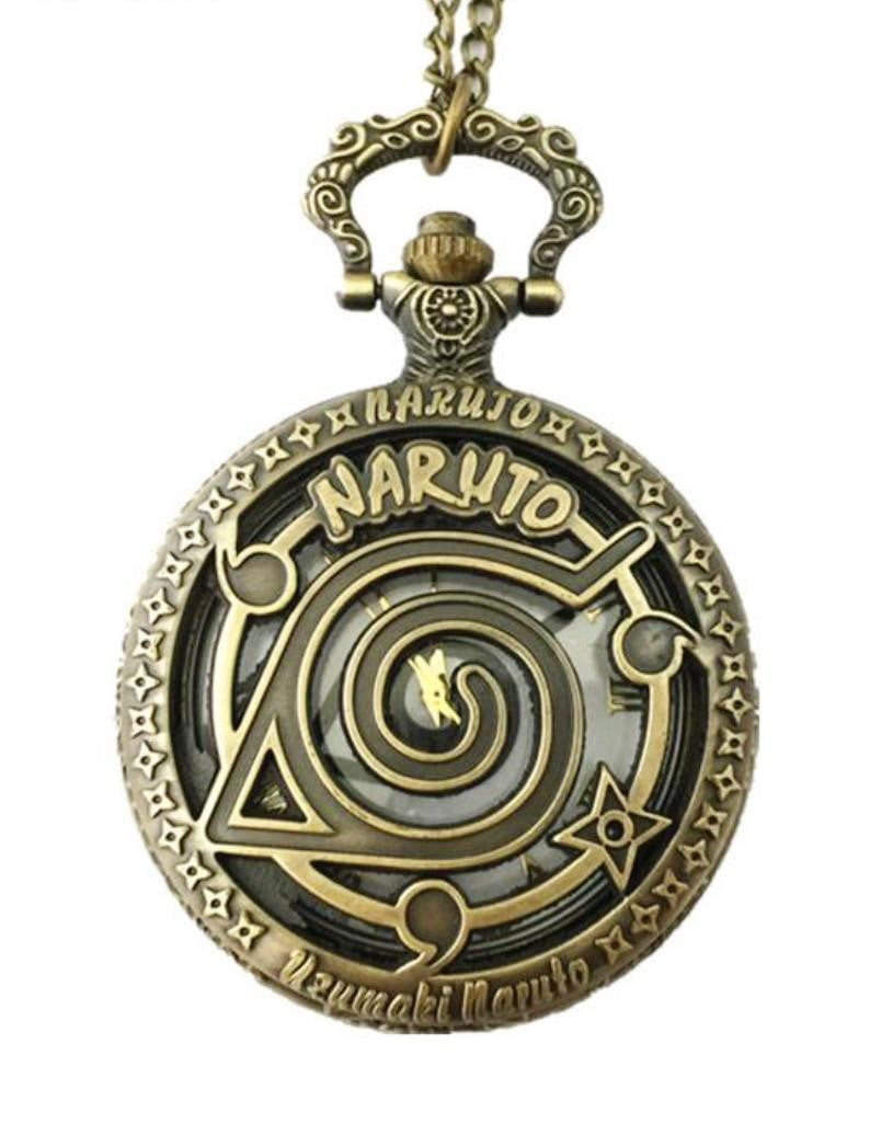 Naruto Themed Bronzetone Pocket Watch - Walmart.com