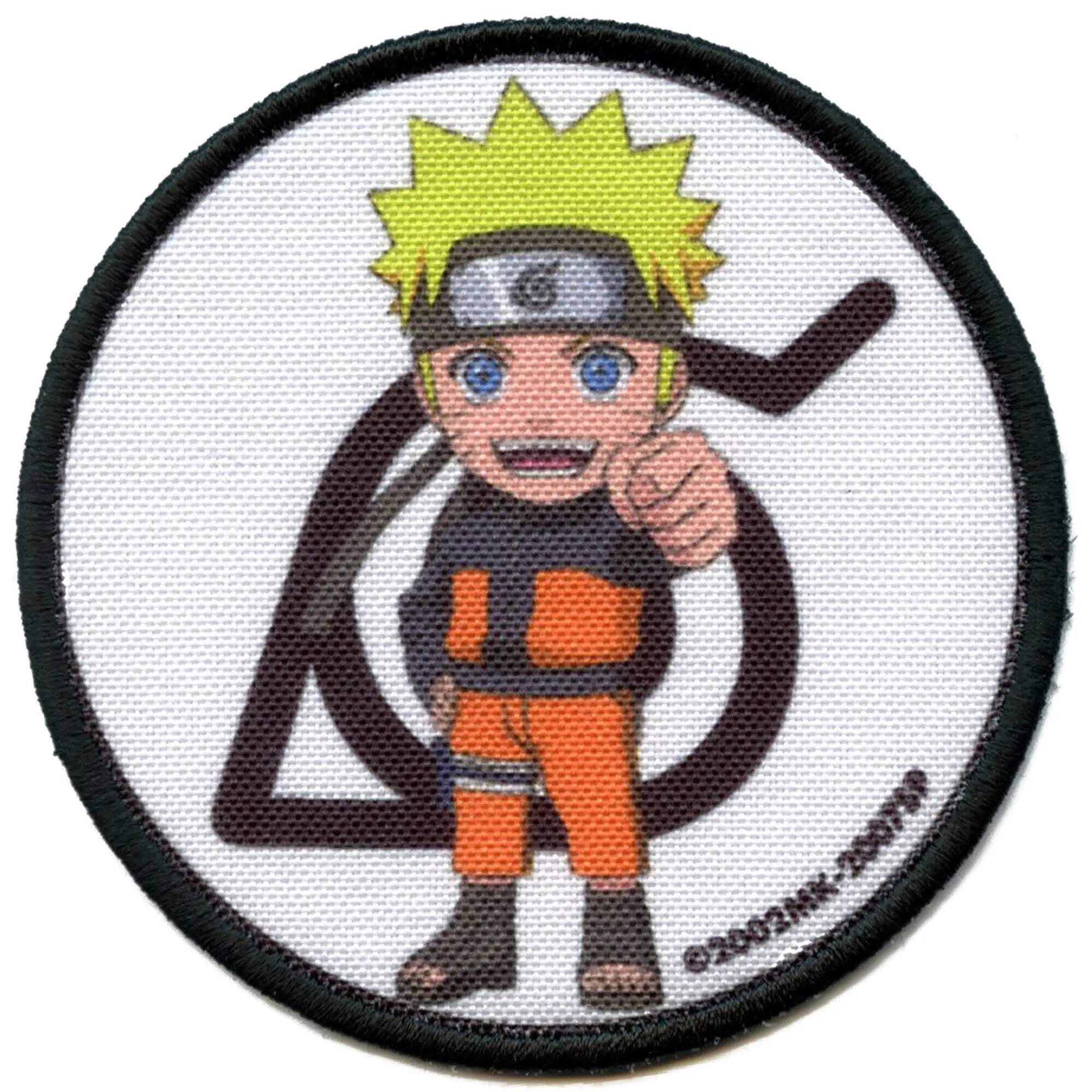 Naruto Uzumaki Point Patch Teenager Ninja Symbol Sublimated Embroidery ...