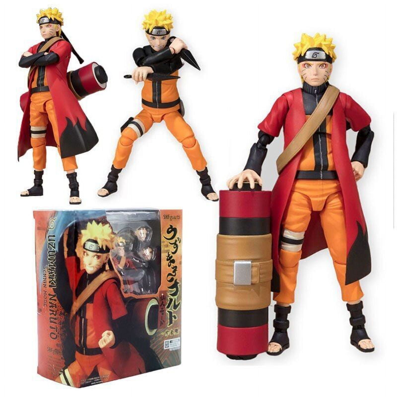 Naruto Uzumaki Sage Mode Action Figure Collectible, Multicolor, PVC ...