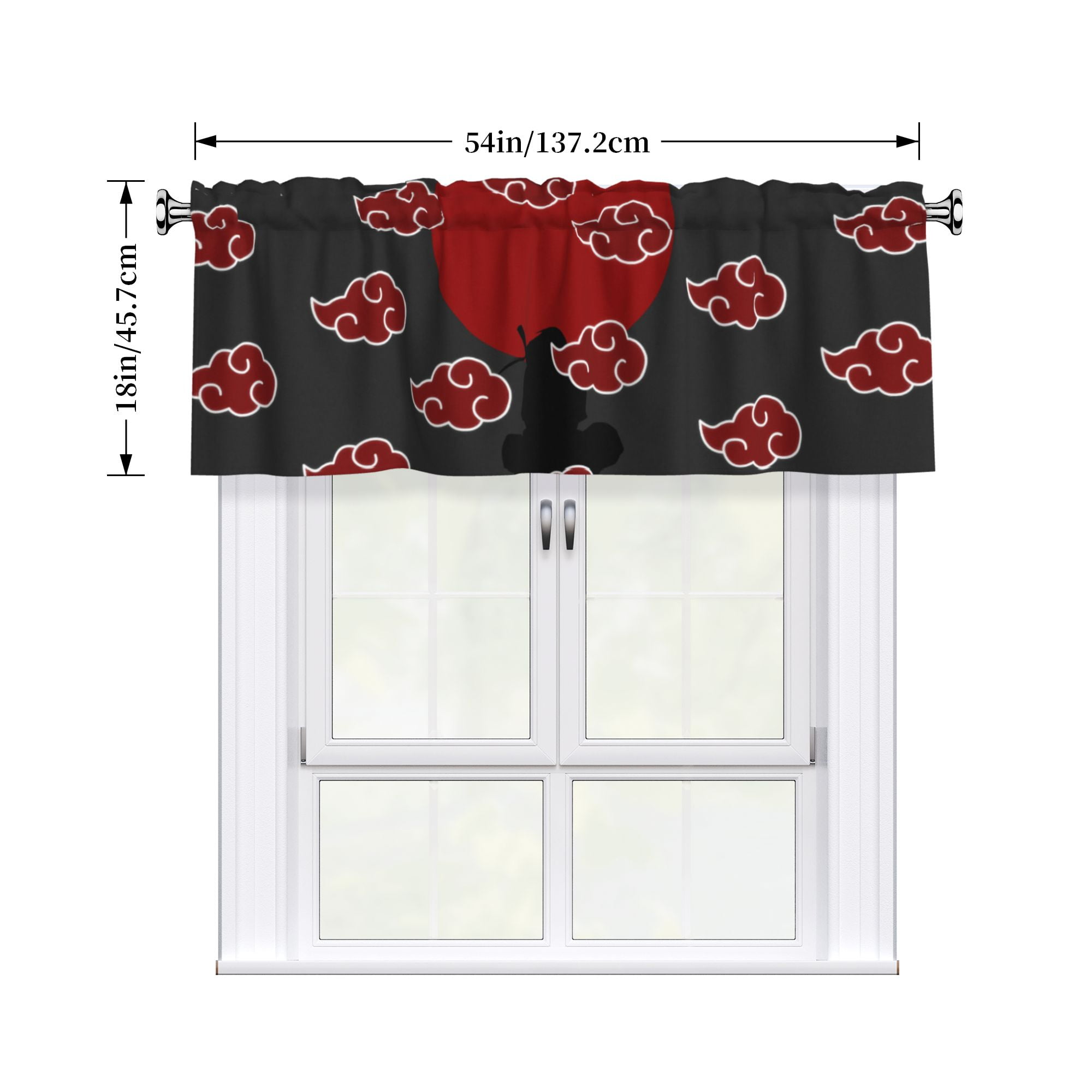 Naruto Valance Curtain for Kitchen,Window Valance for Living Room ...