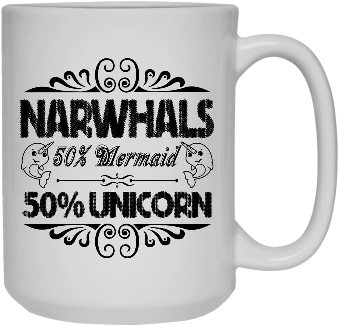 Narwhal Lover Cup, Coffee Mug, Iced Coffee Mug 15 oz - Walmart.com