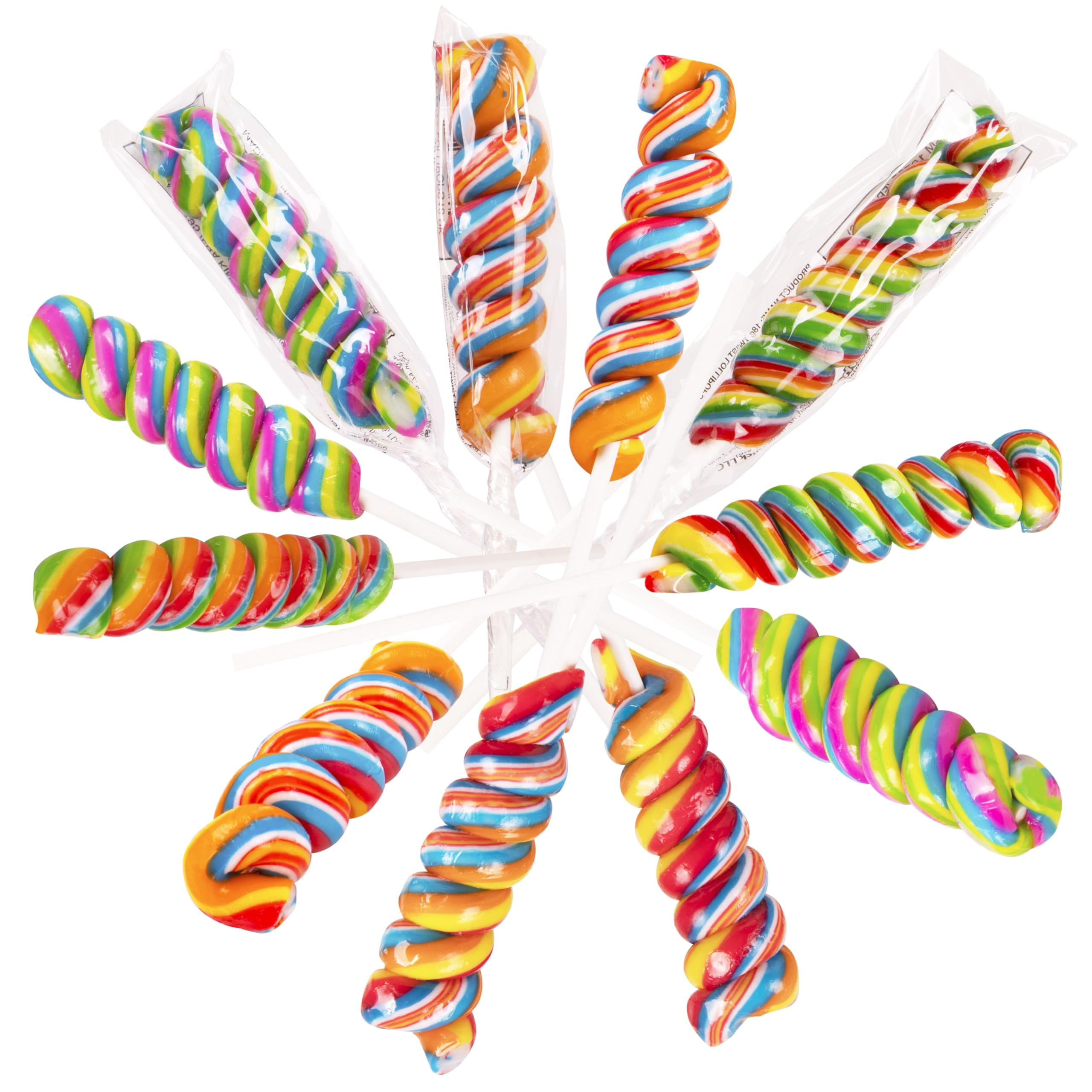 Narwhal Novelties Twist Lollipops, Candy Suckers (12-Pack) - Walmart.com