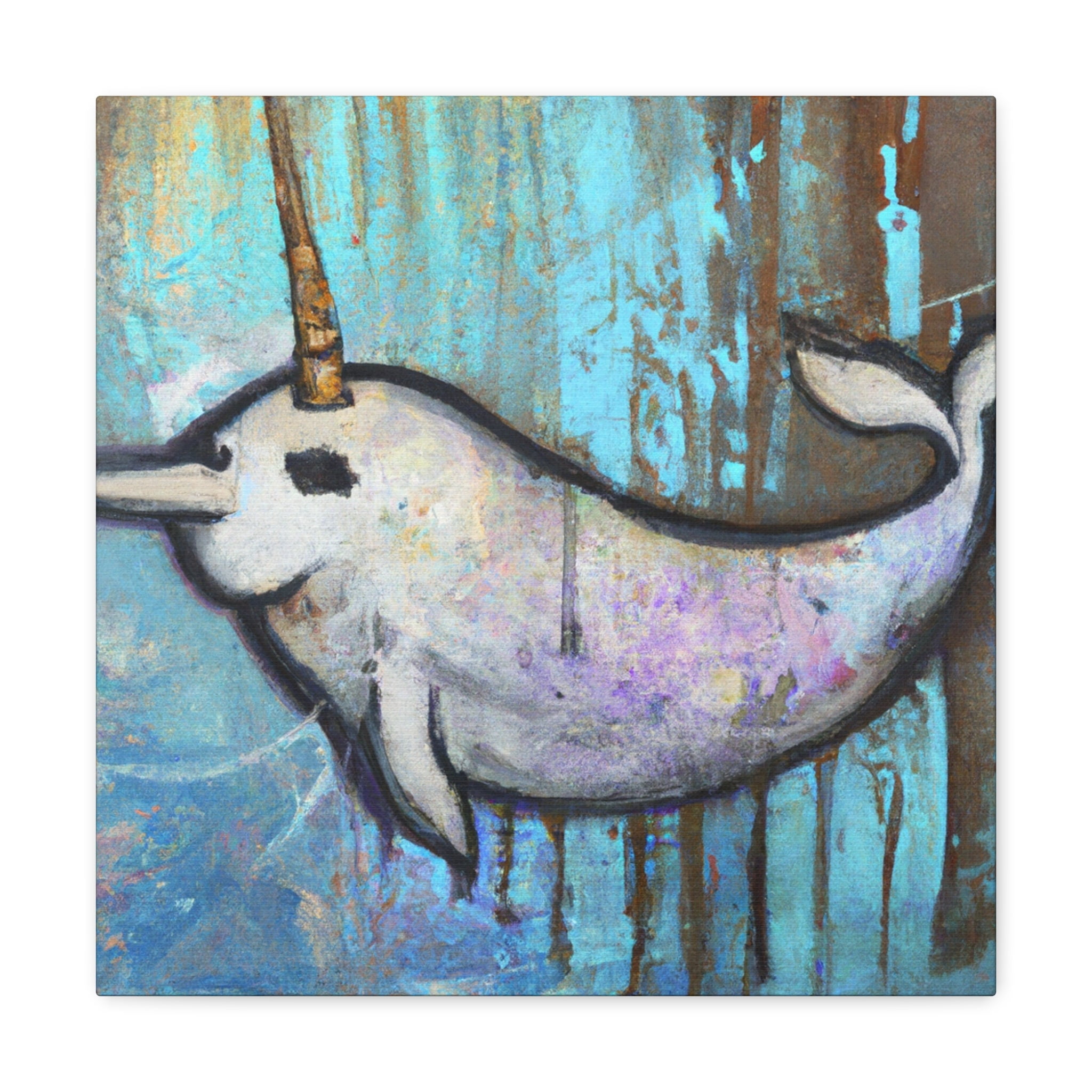 "Narwhal Under Moonlight" - Canvas - Walmart.com