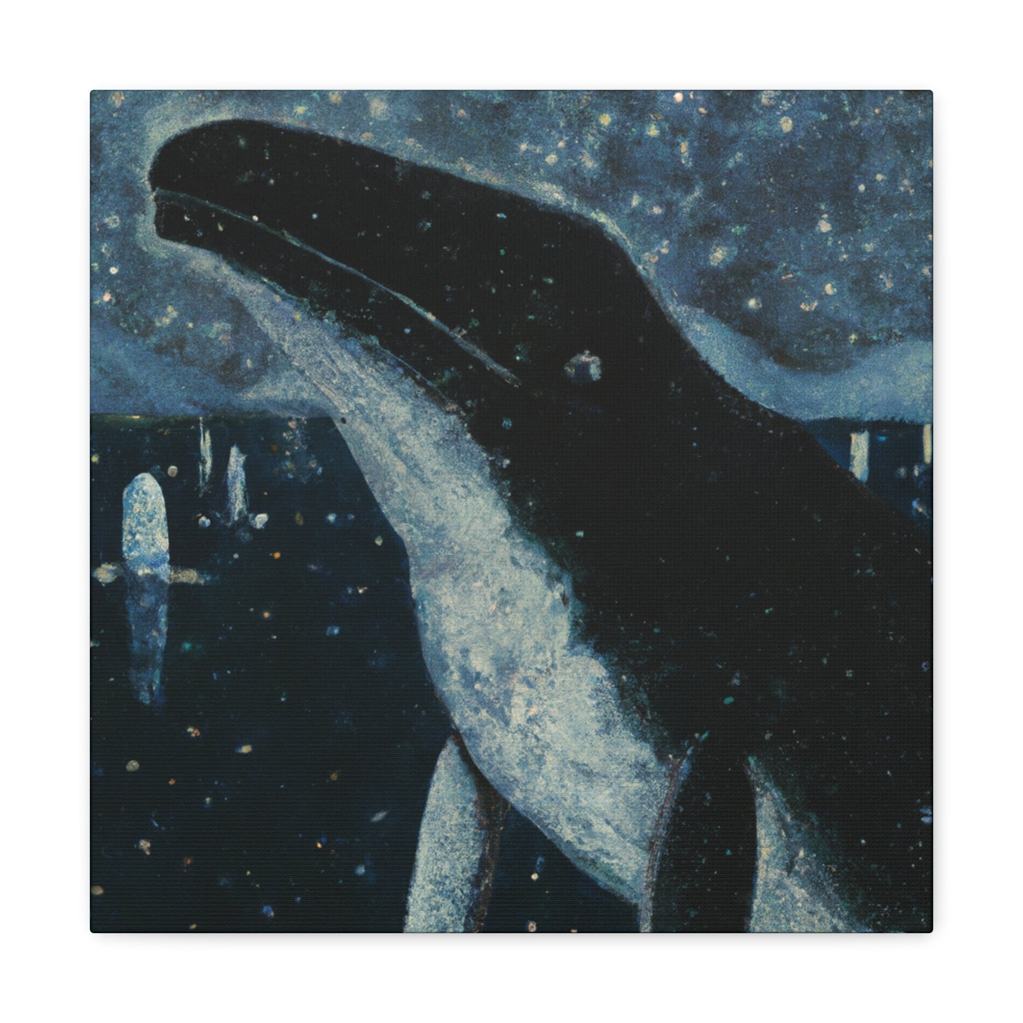 Narwhal in Pointillism - Canvas - Walmart.com