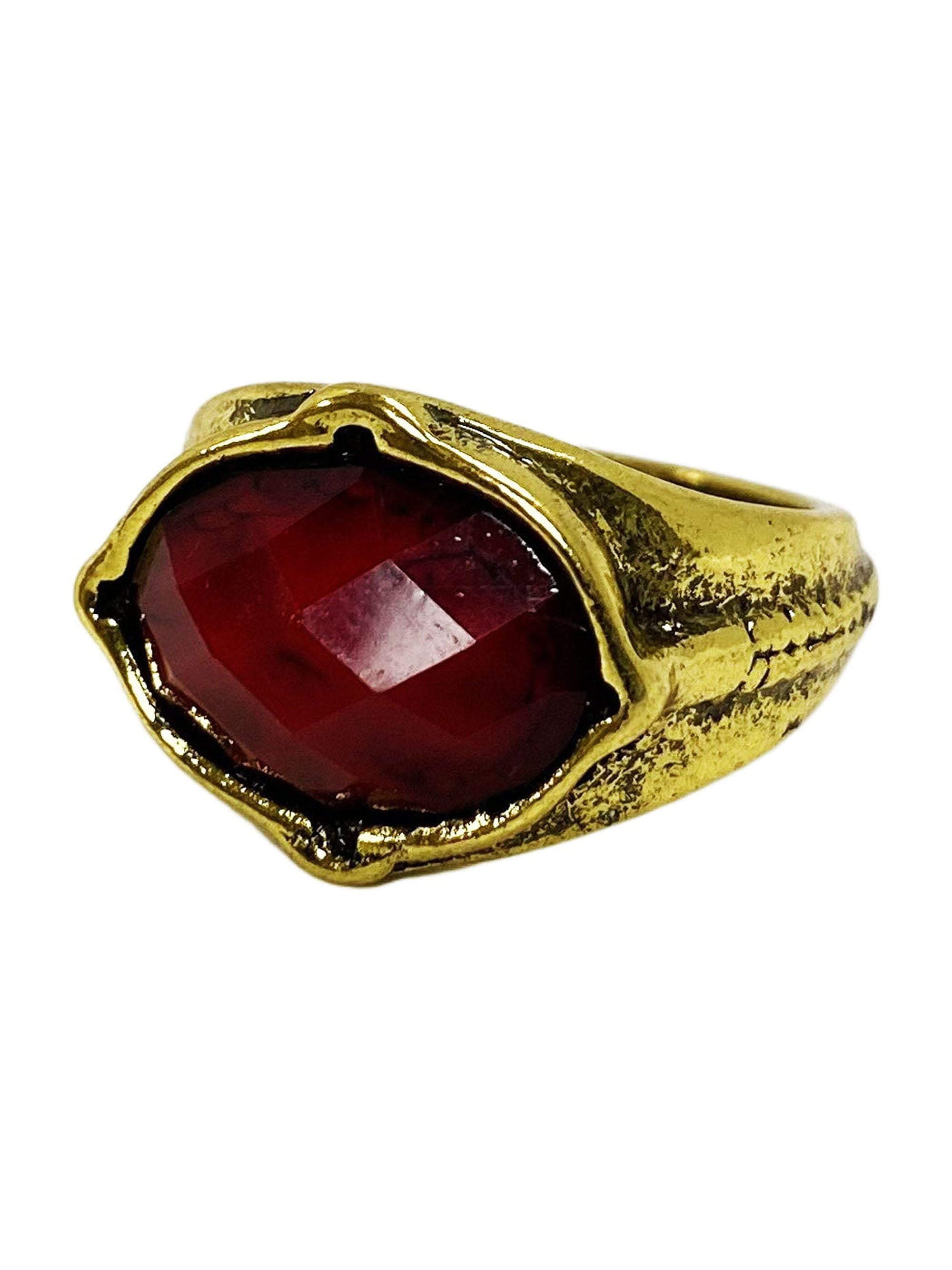 Narya Ring Of Fire Gandalf Lord Of The Rings Movie Cubic Zirconia 3 Power Hobbit - Walmart.com