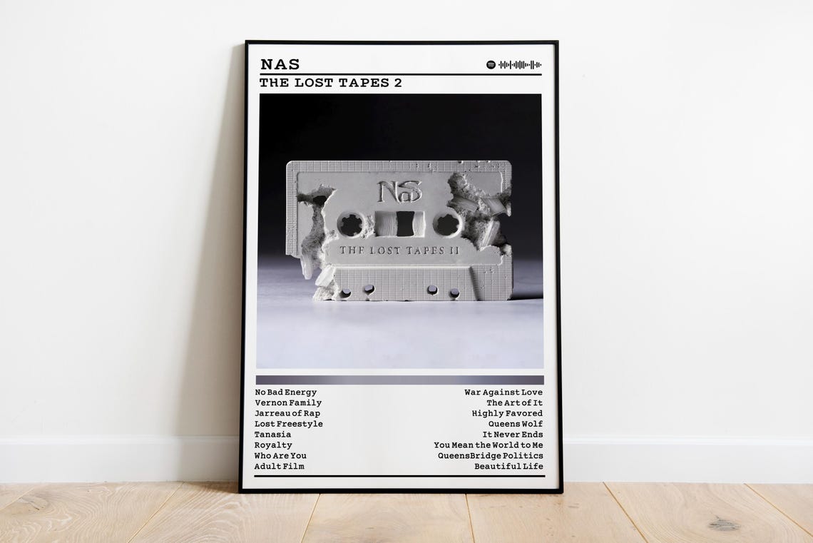 Nas - The Lost Tapes 2 Album : Rap Music Wall Art #769, Unframed Poster ...