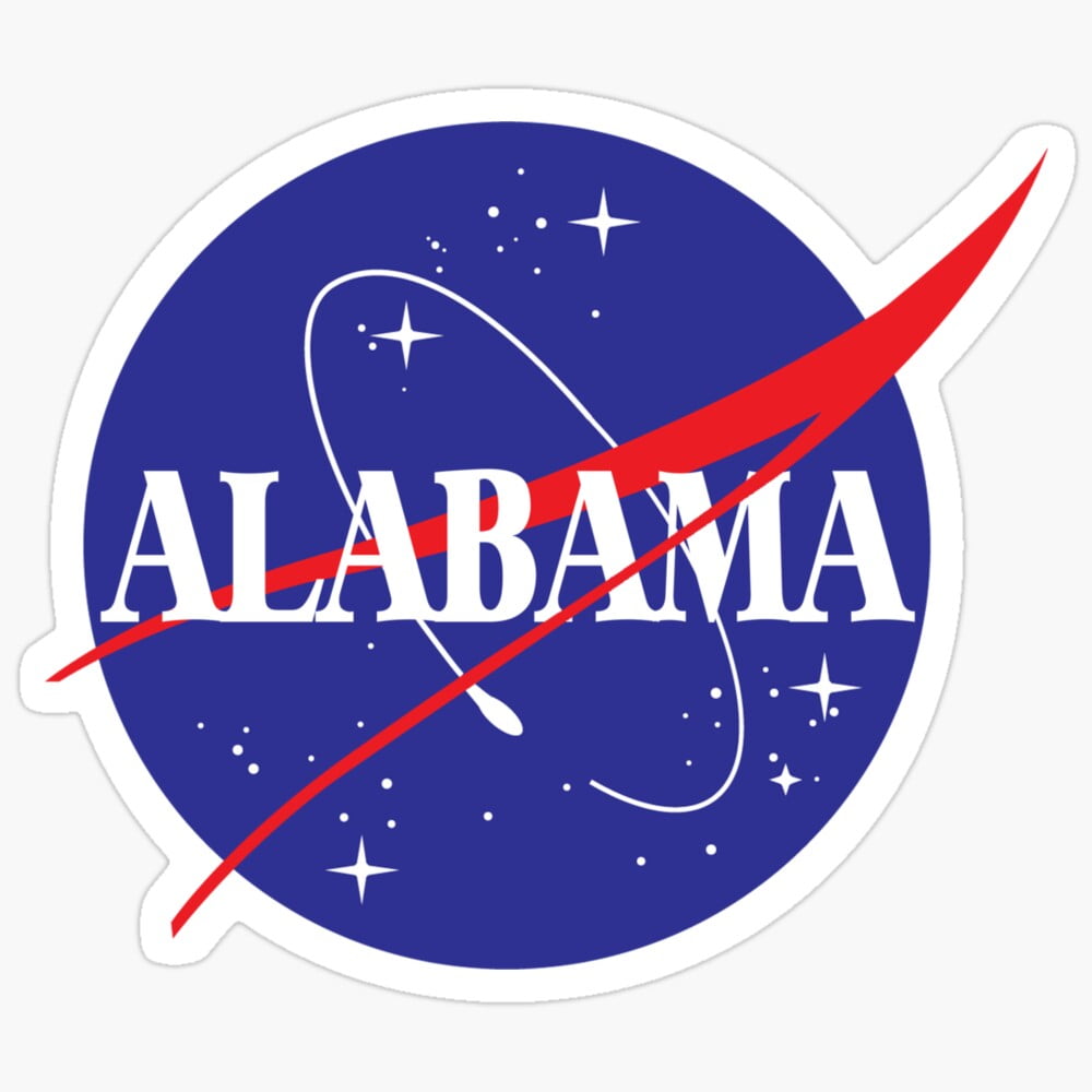Nasa Alabama Sticker Phone Decal Water Bottle Stickers Car Decals ...